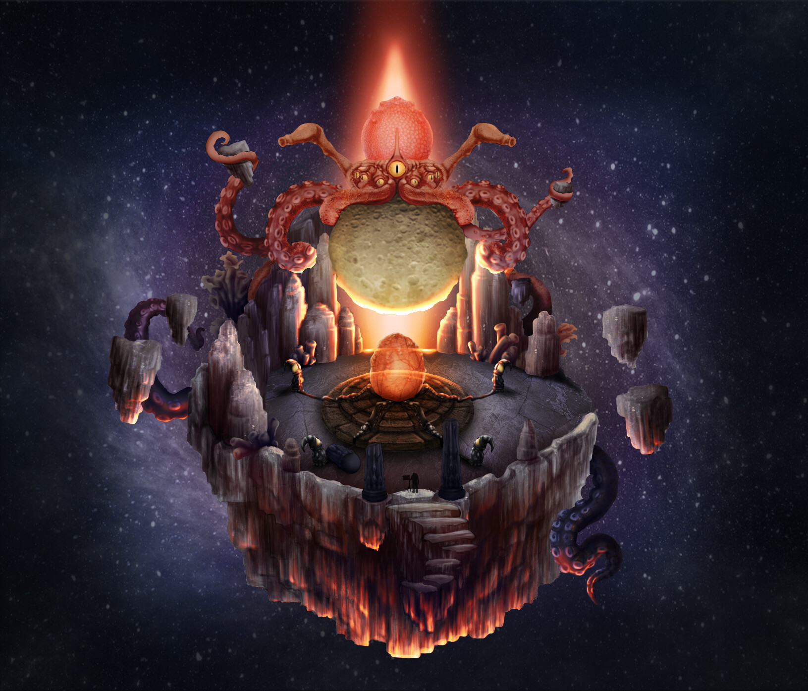 Artstation Outter Space Battle Arena