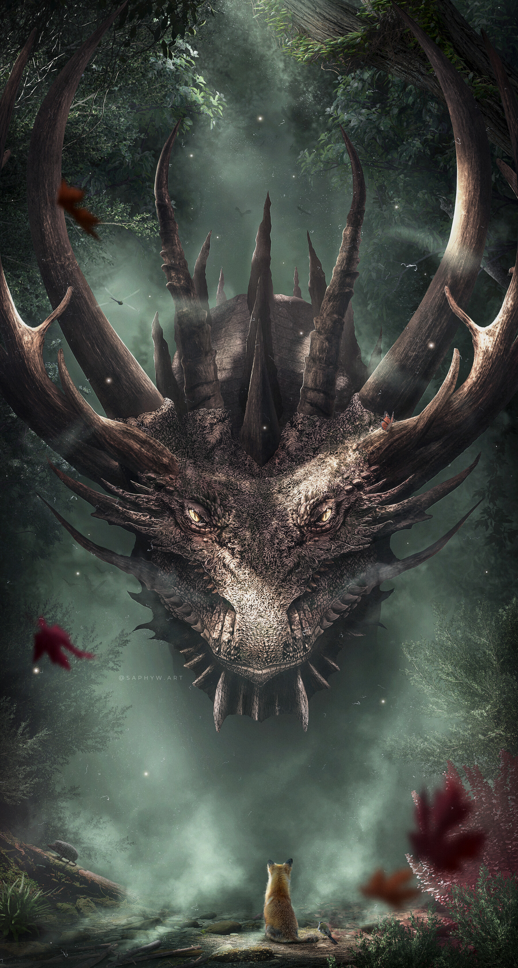 ArtStation - ENTHAIR THE WISE DRAGON