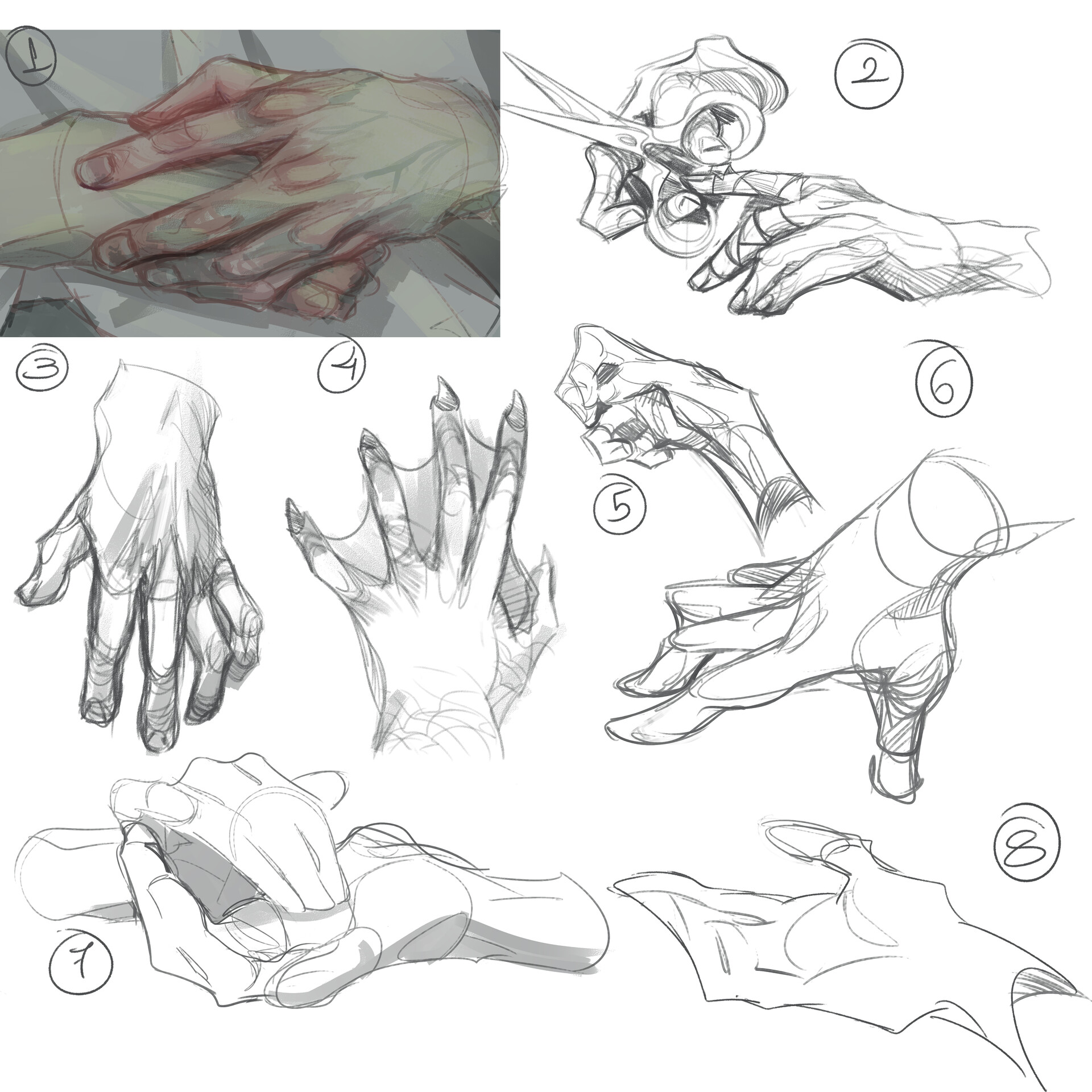 ArtStation - Hands Study