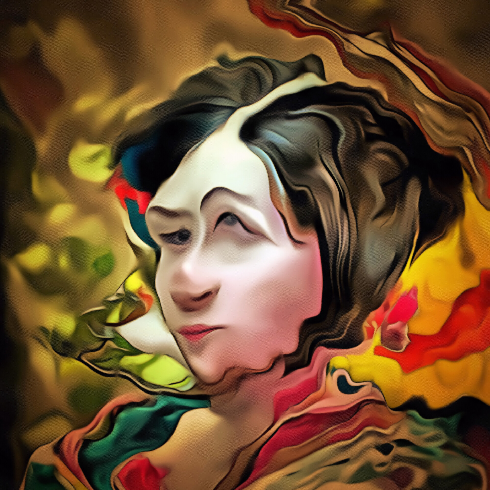 ArtStation - Surreal lady portrait