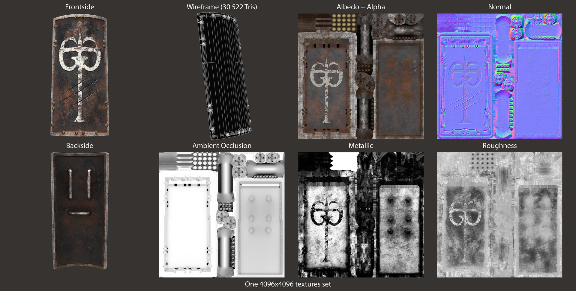 Drizztan Guenhwyvar - Black Iron Greatshield Fan Art from Dark Souls