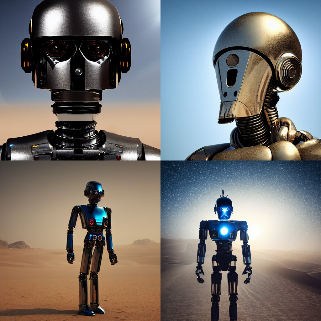 ArtStation - Robots in the desert