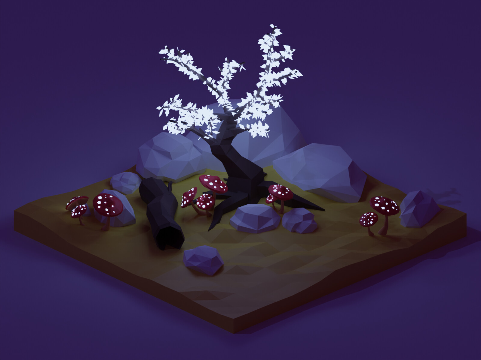 ArtStation - Night tree