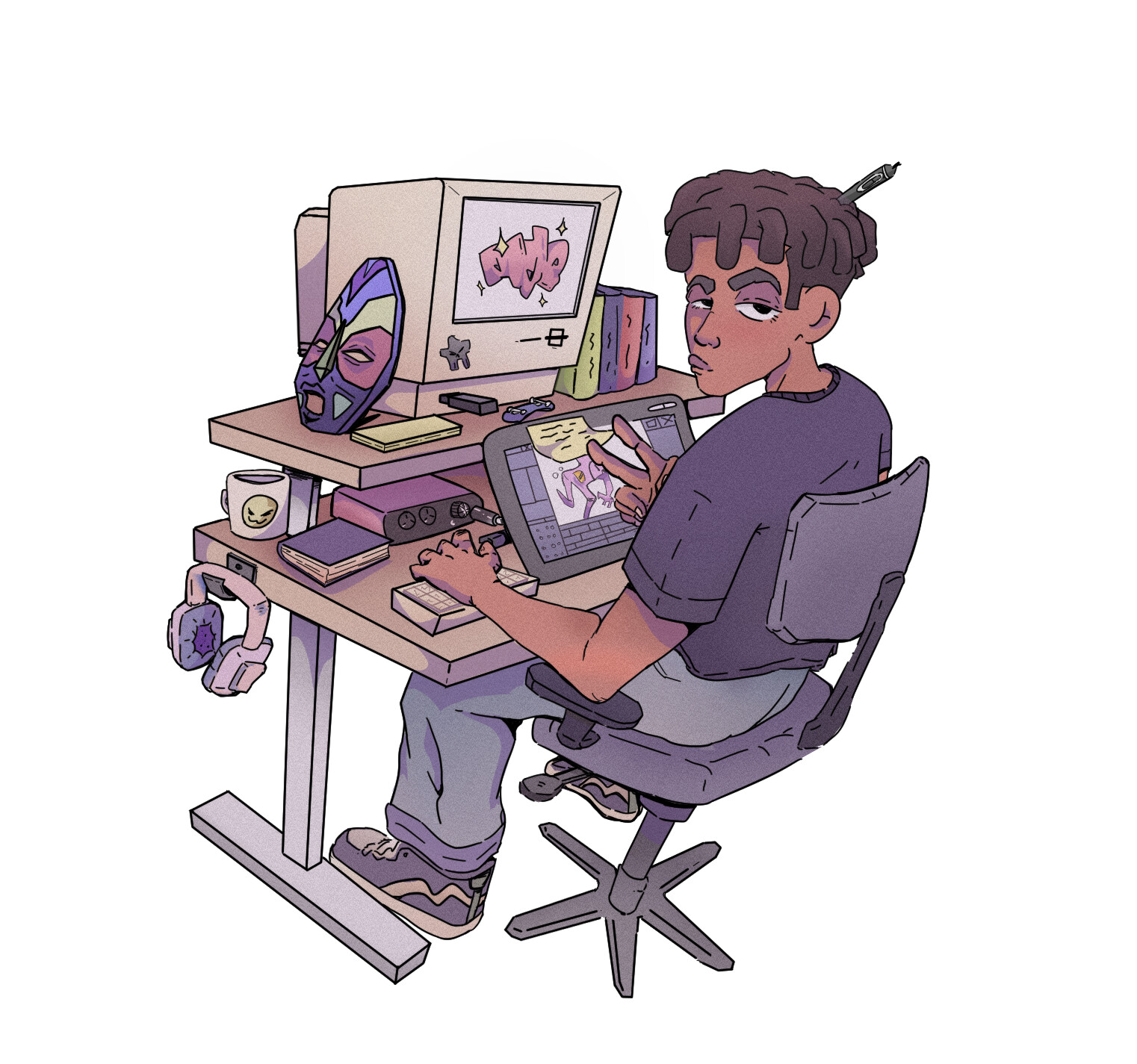 ArtStation - Welcome desk scene