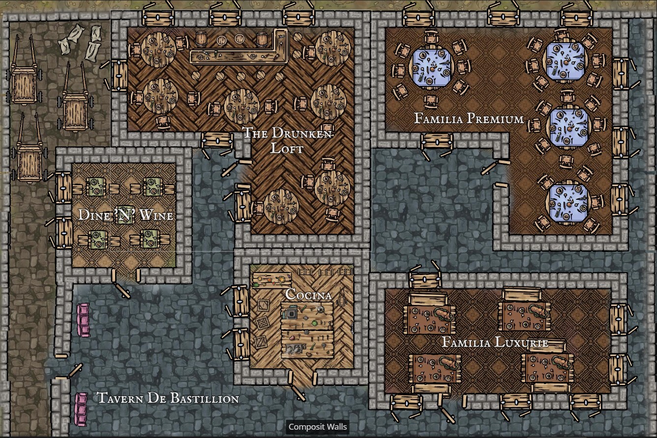 ArtStation - Interior of Tavern De Bastillion