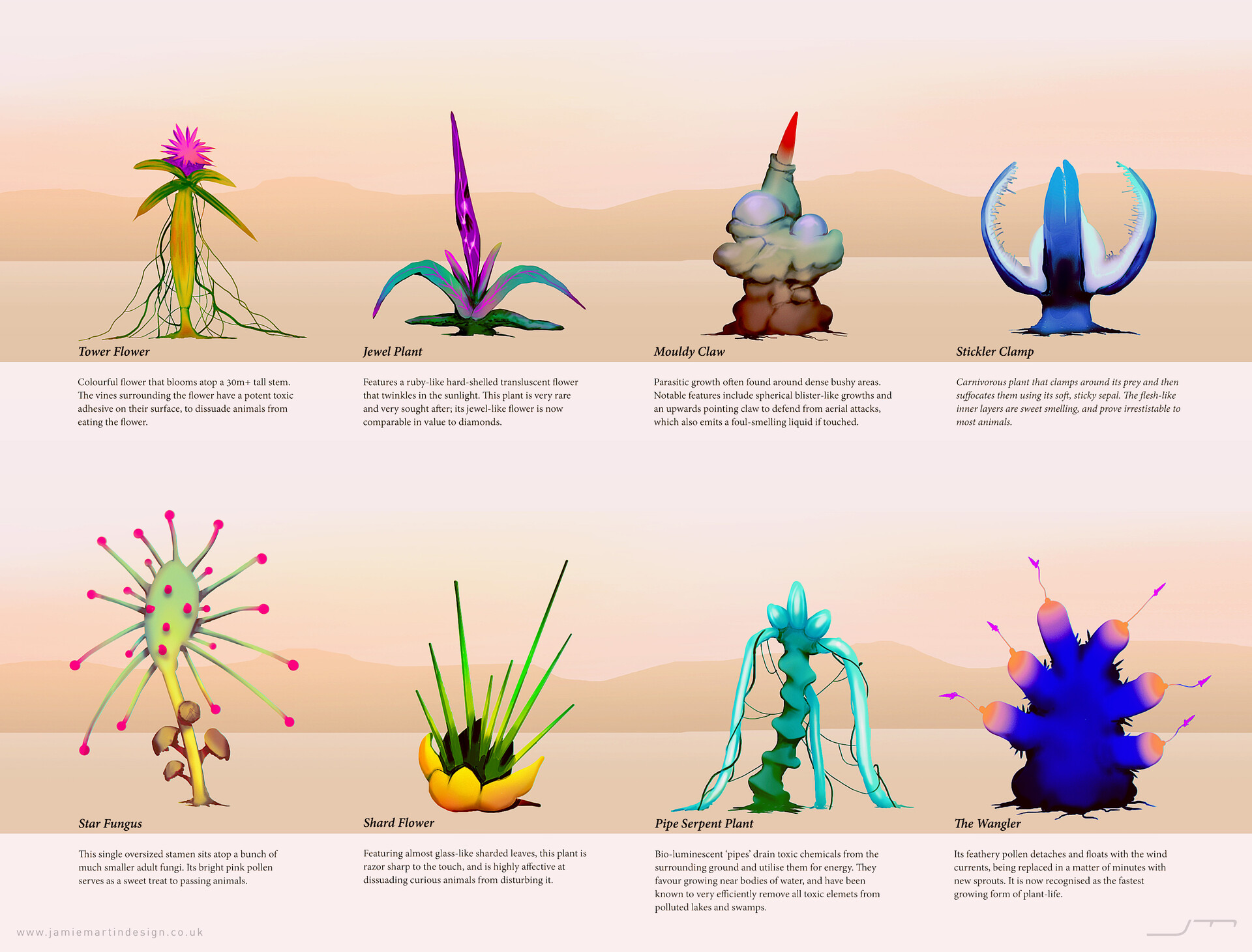 Jamie Martin - Alien Plants (02) - concept art