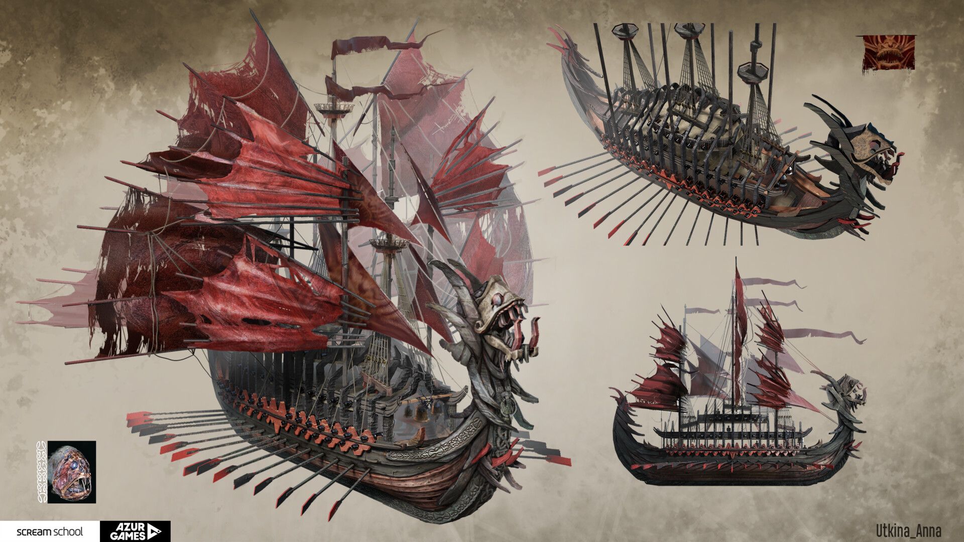 Anna U - King of Sails (Undead : ship design)