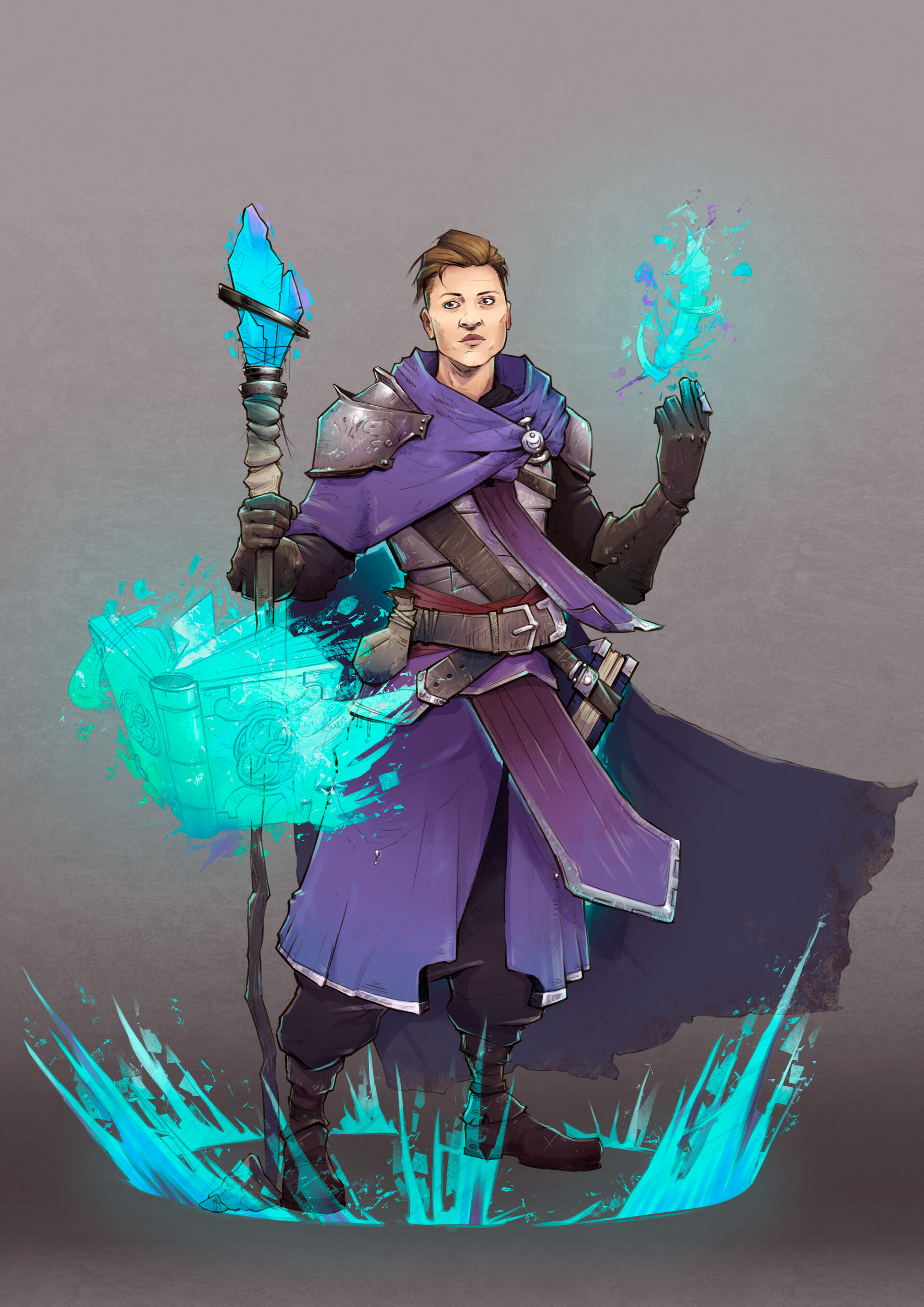 ArtStation - Human Mage. D&D character