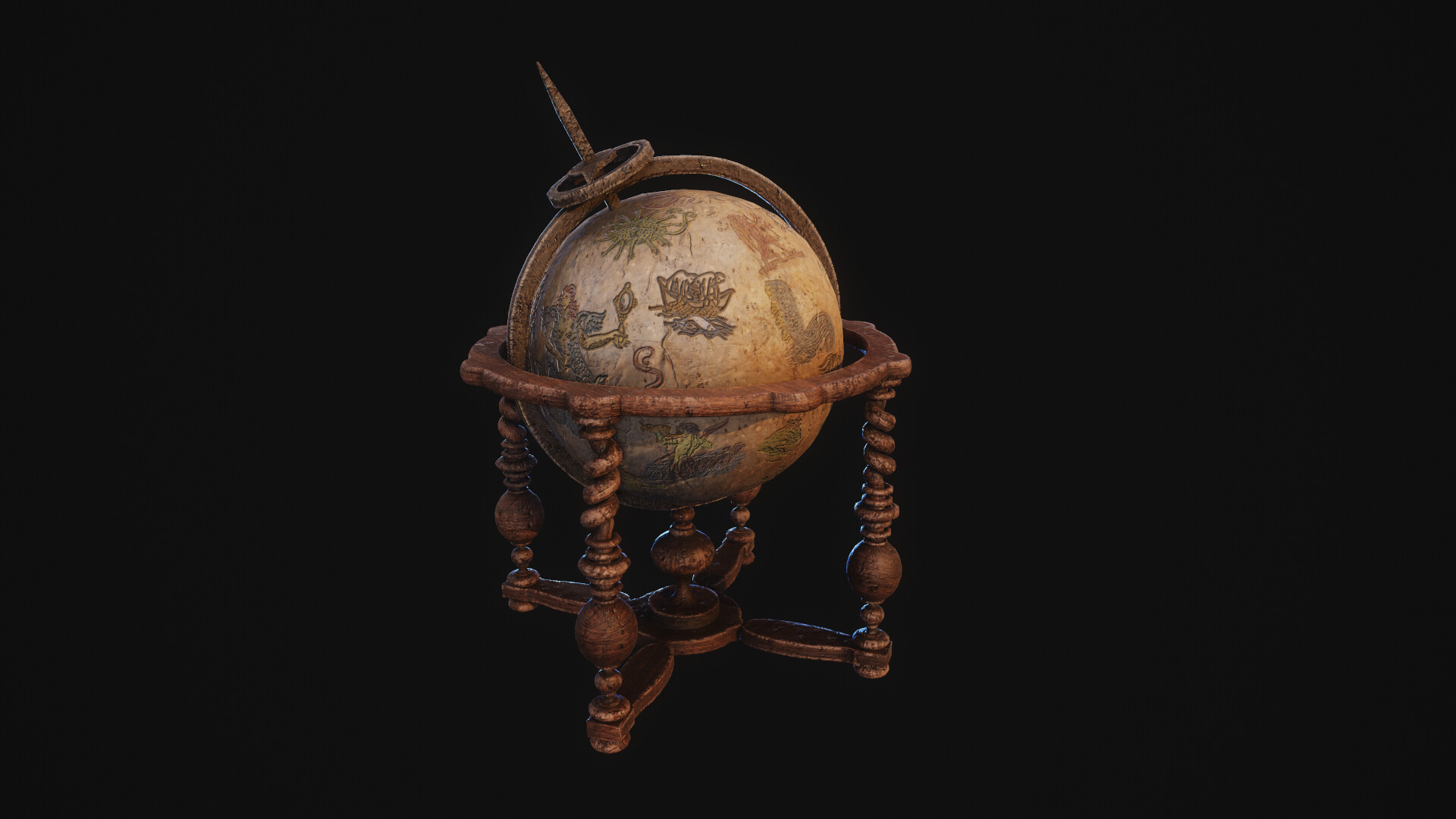 ArtStation - medieval globe