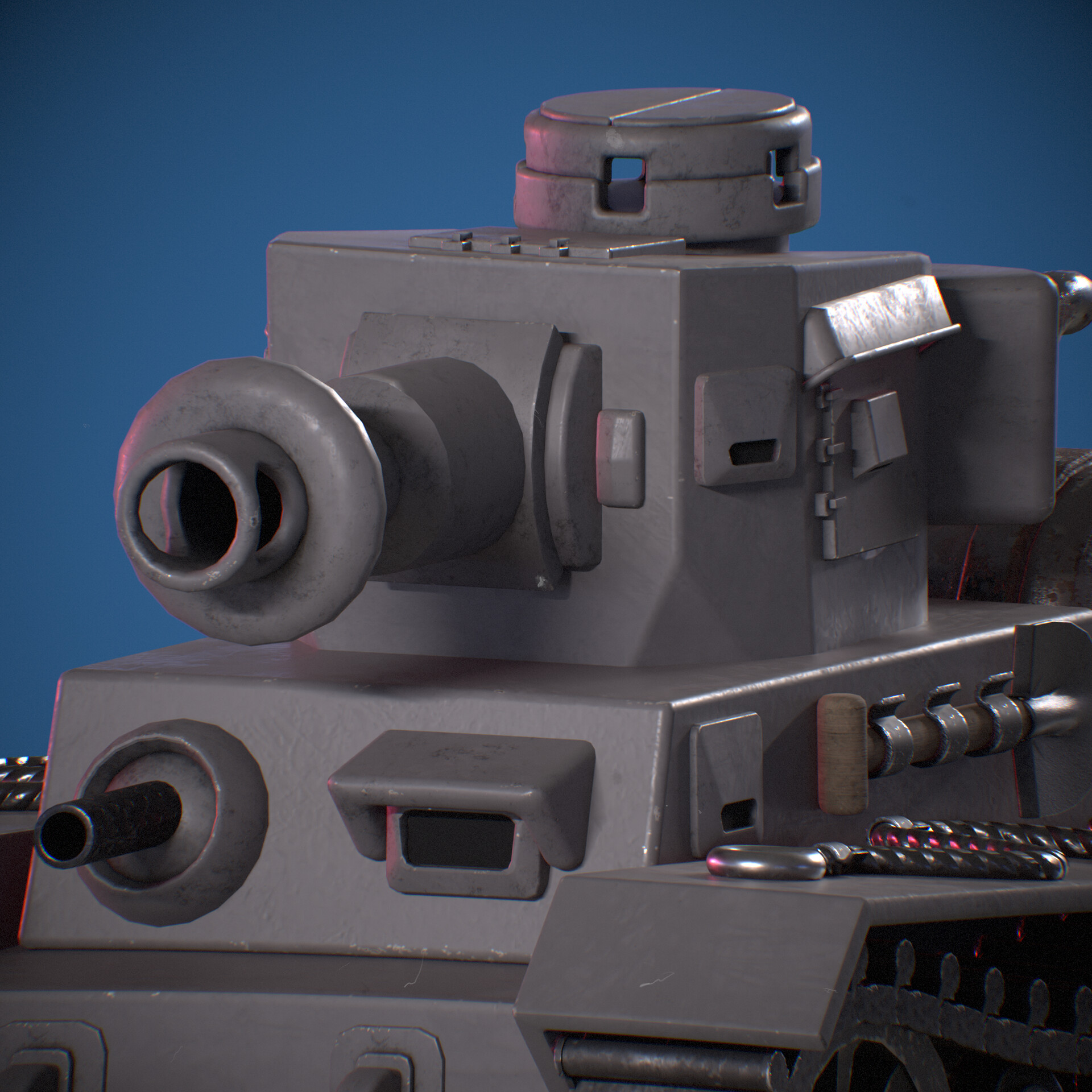 ArtStation - 3D Cartoon Tank Model