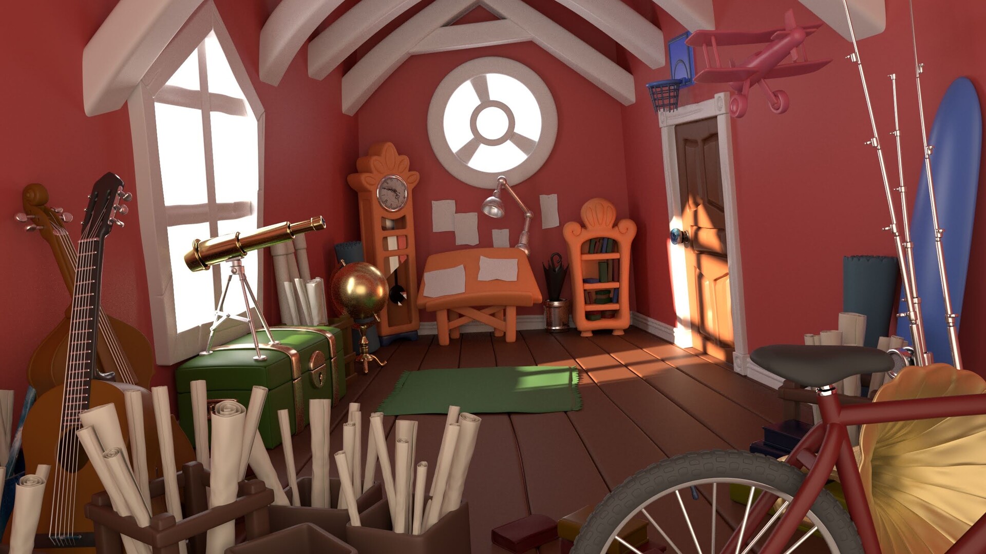 ArtStation - Day Night Lighting in Interior