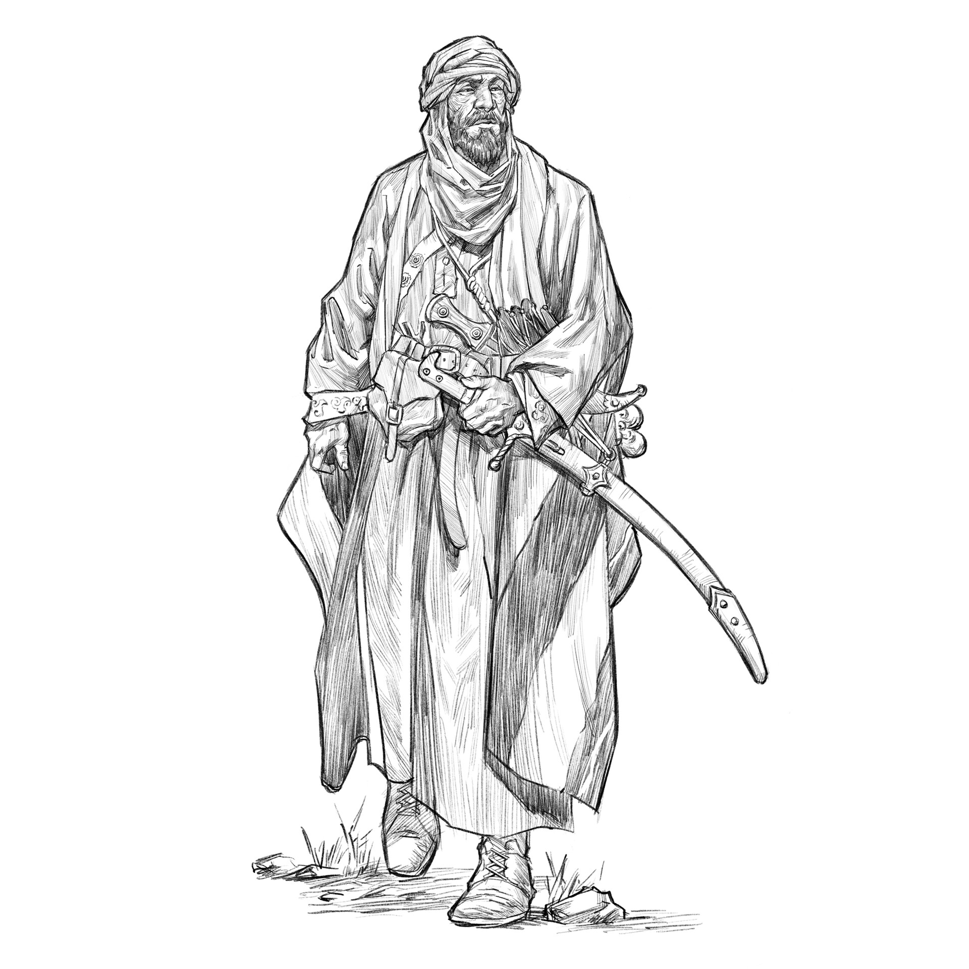 ArtStation - Interior art for "Darkblade Protector" book by Andy Peloquin