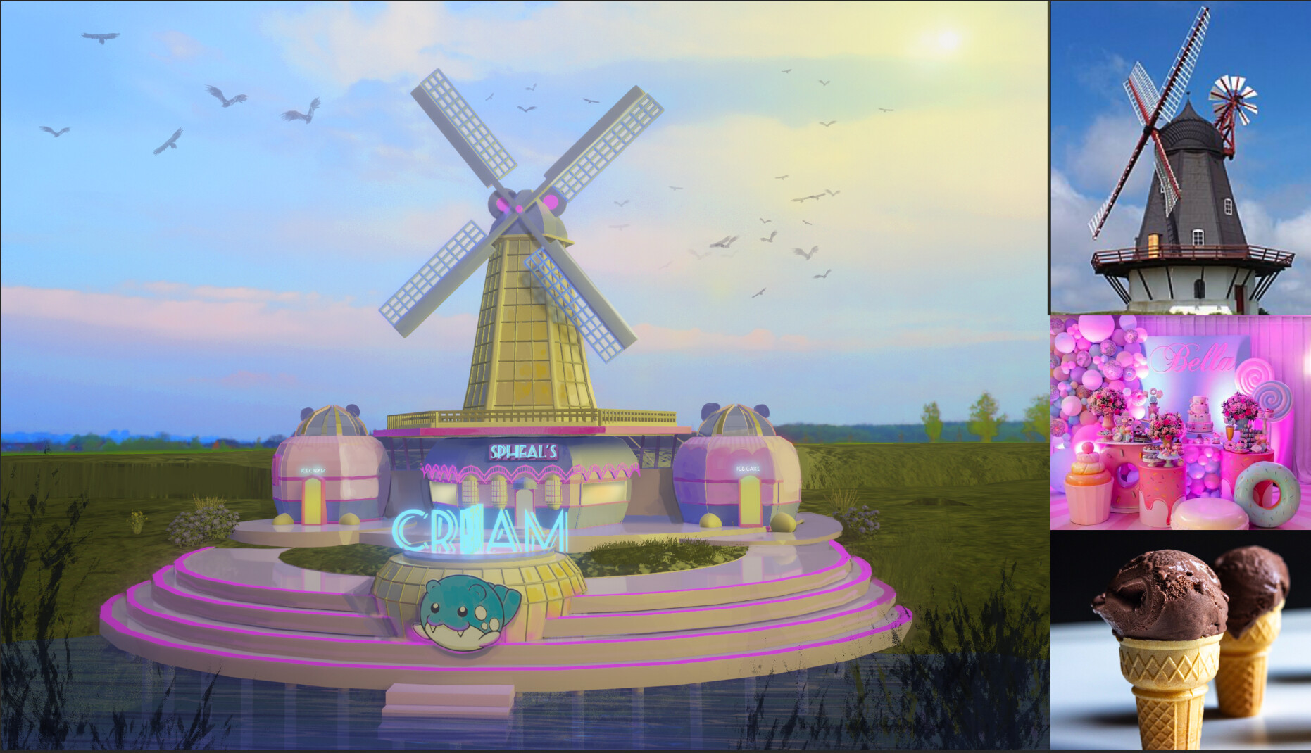 ArtStation - ICE CREAME SHOP