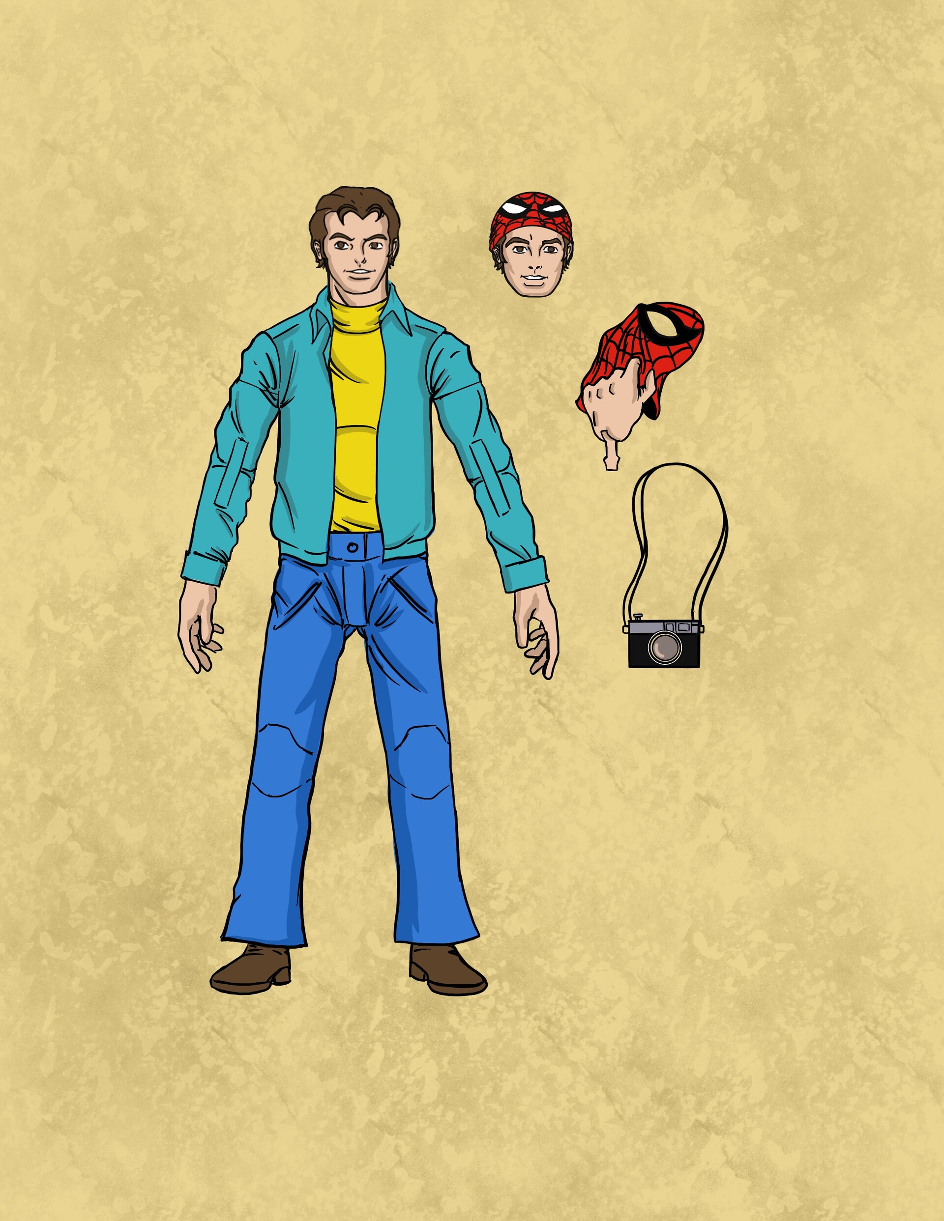 ArtStation - 80’s Peter Parker Figure