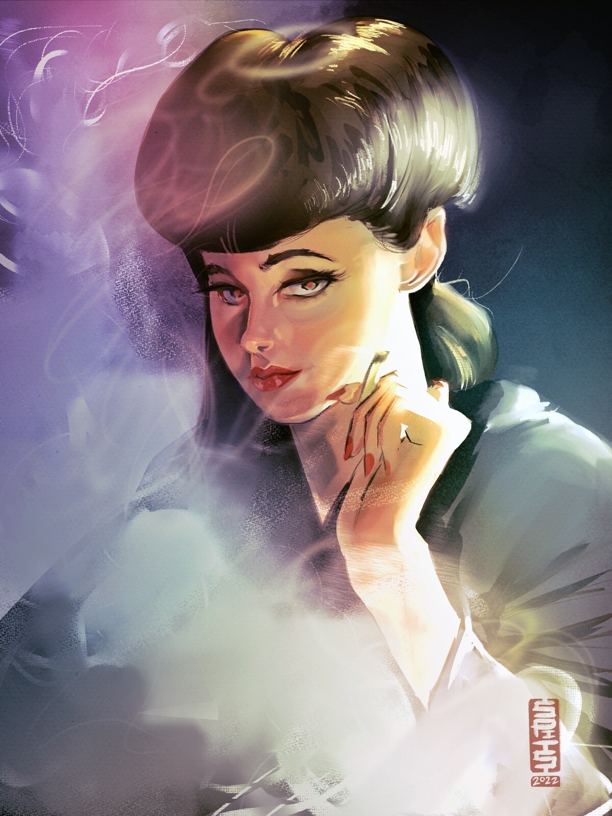 ArtStation - Rachel from Blade Runner