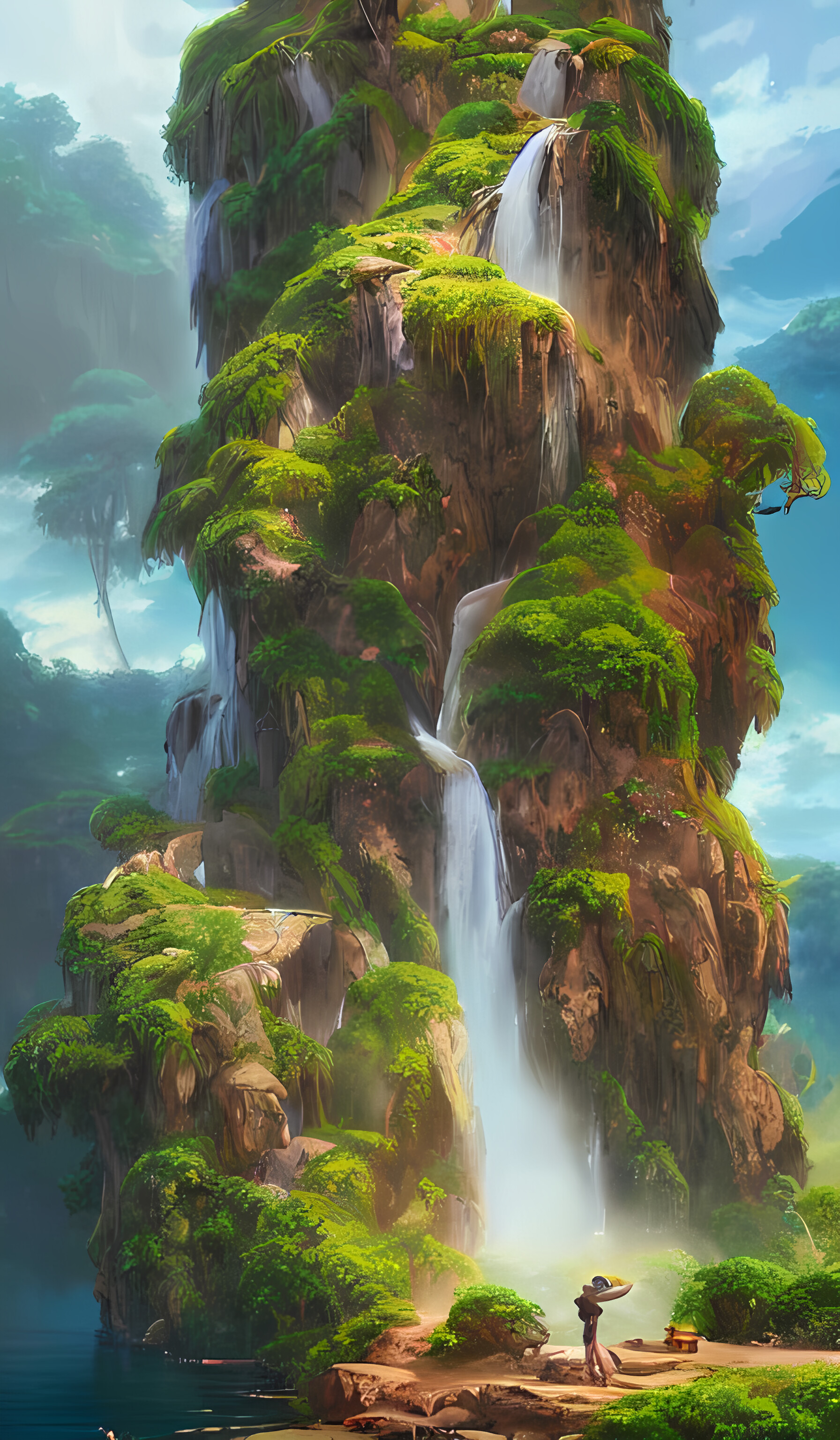 ArtStation - Fnatasy Island Waterfall