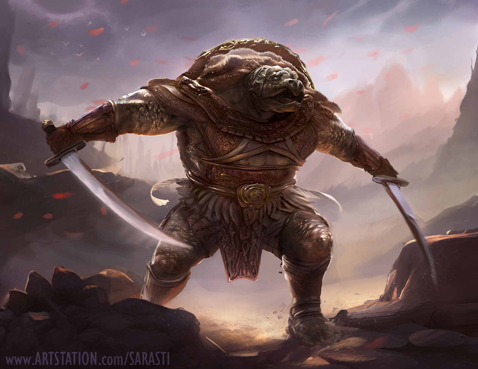 [Art] Papi Penetrator, Snapping Turtle Man gladiator : r/dwarffortress