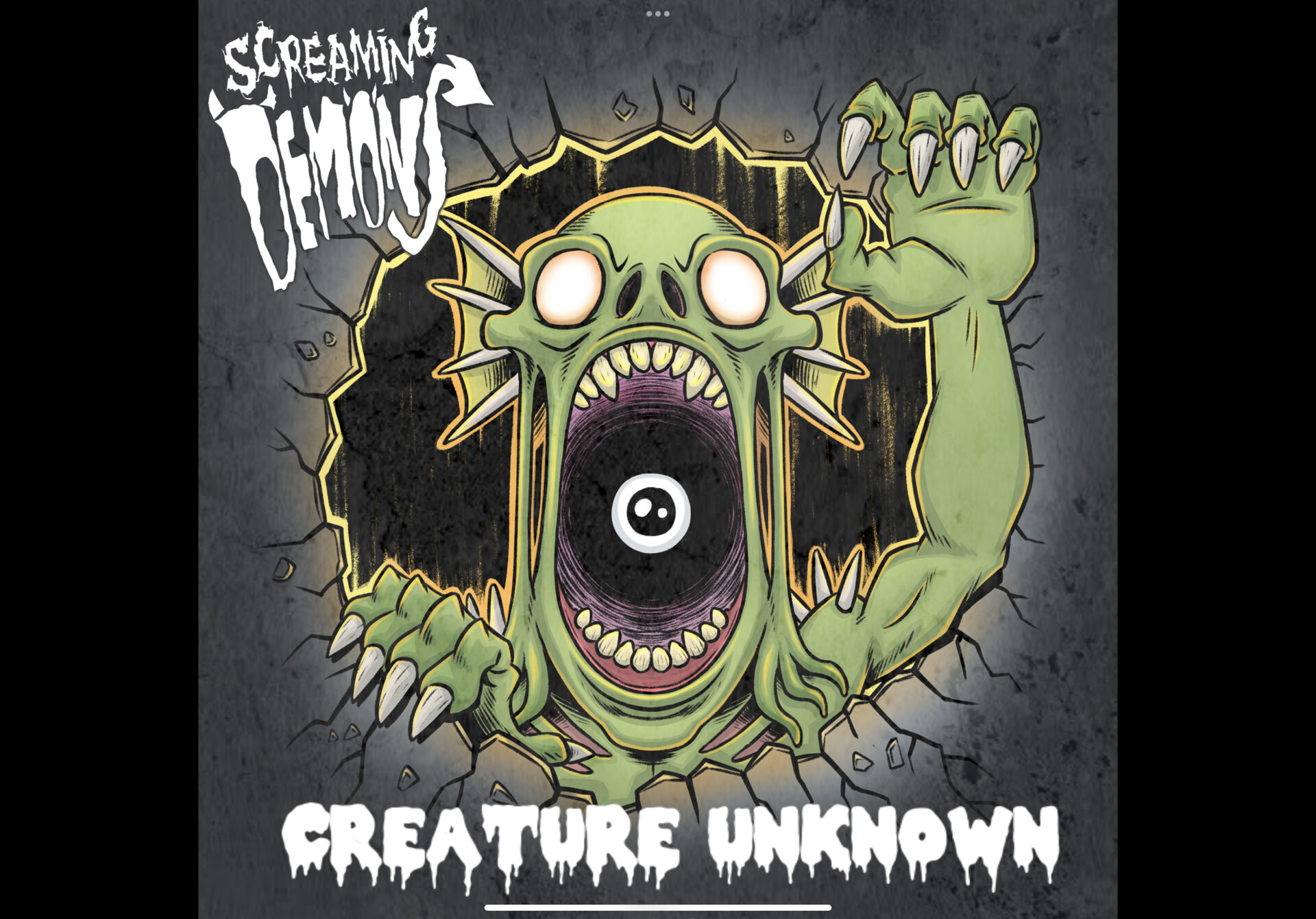 ArtStation - Album cover art for Screaming demons