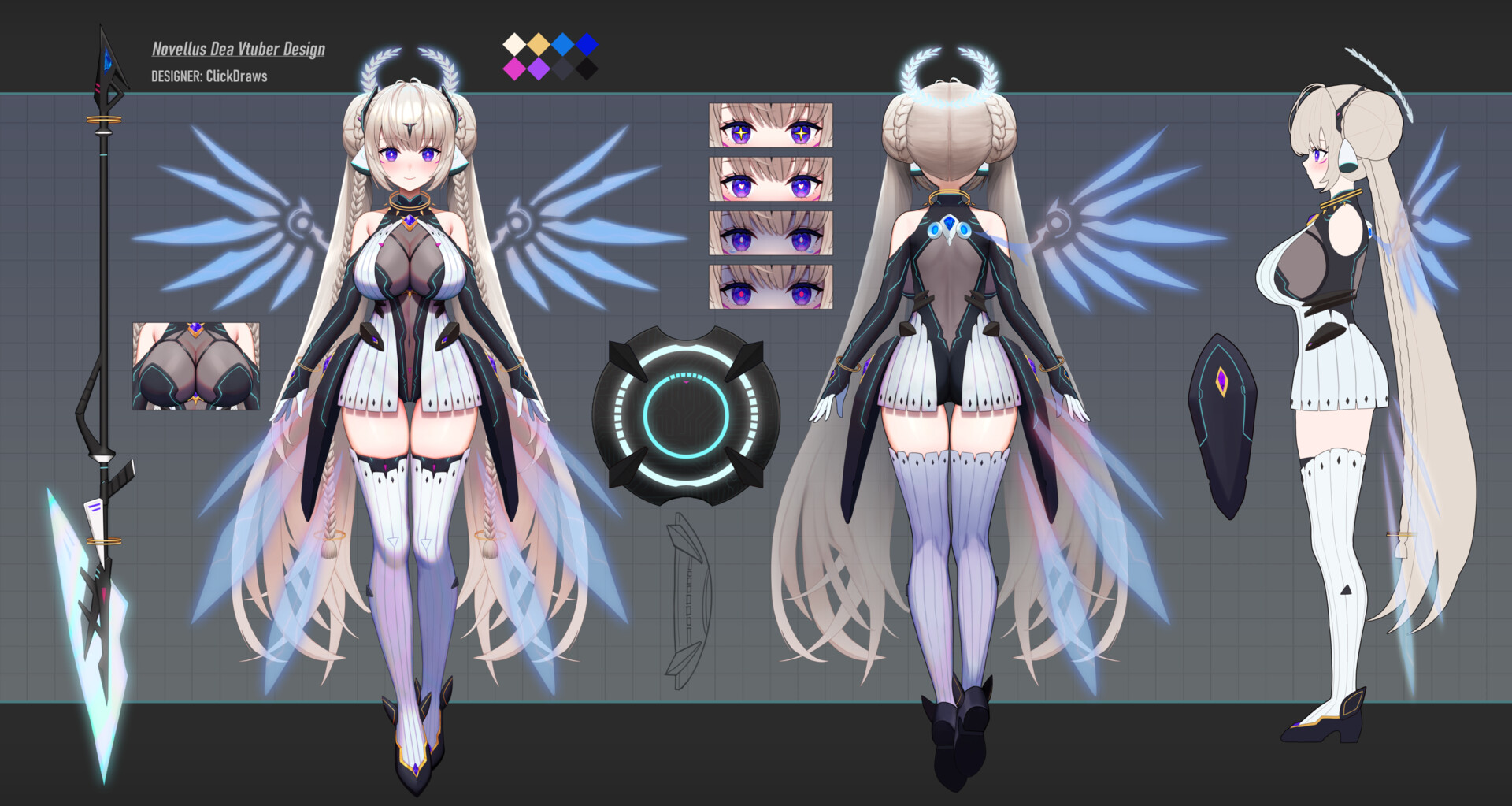 ClickDraws - VTuber Character design / Live2D model