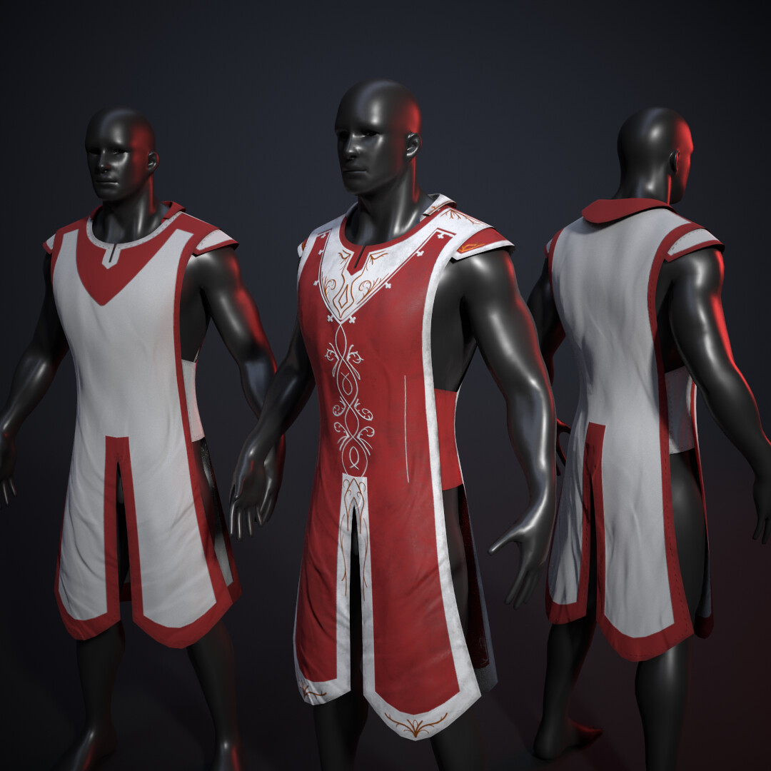 ArtStation - Medieval 3d tabard concept
