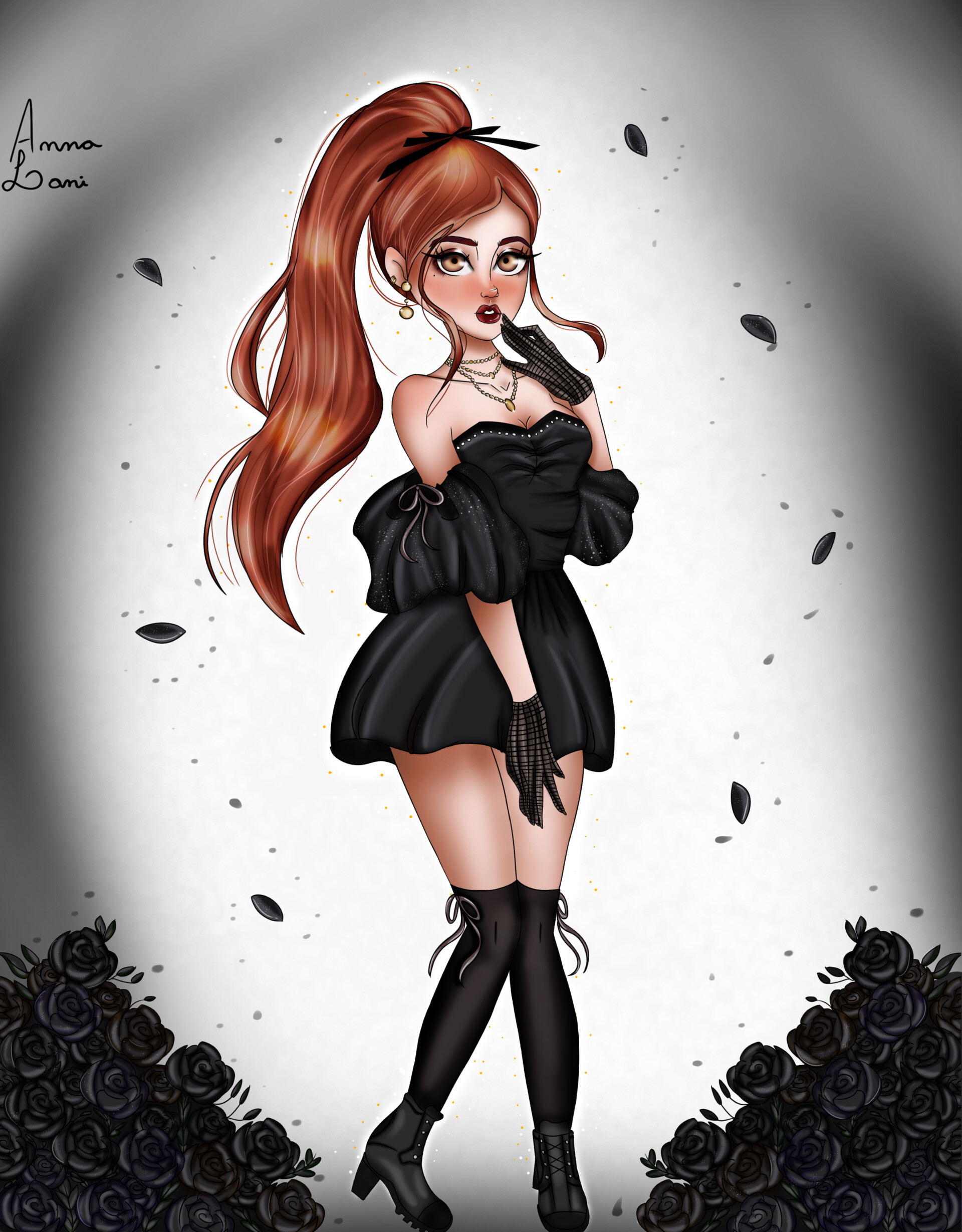 ArtStation - Black Roses