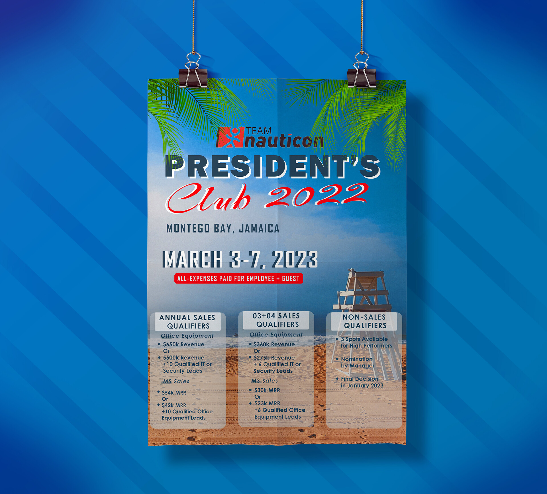 ArtStation - President's Club Poster Designs | Brand Designs