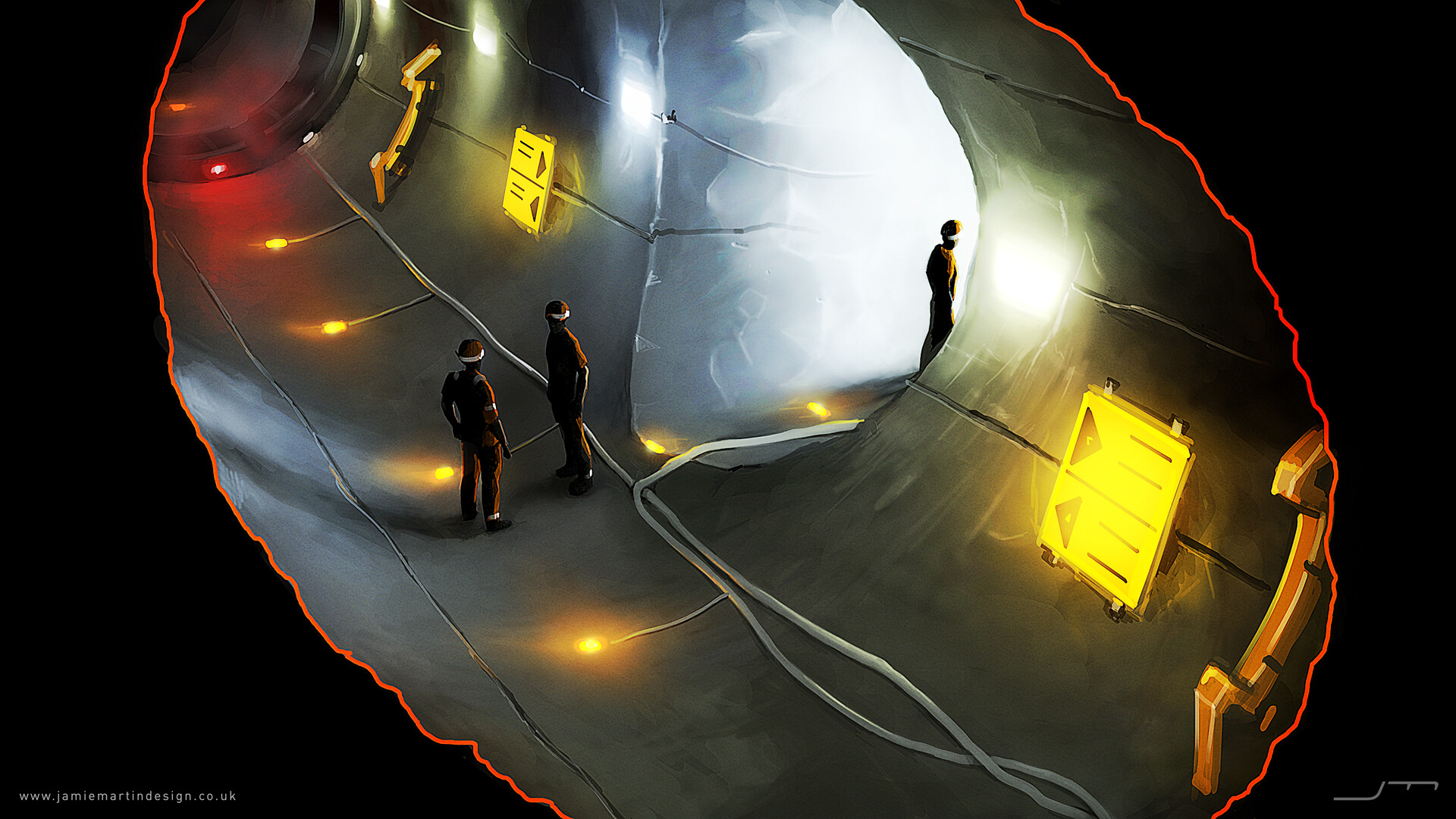 ArtStation - Asteroid Mines - scifi envronment concept art