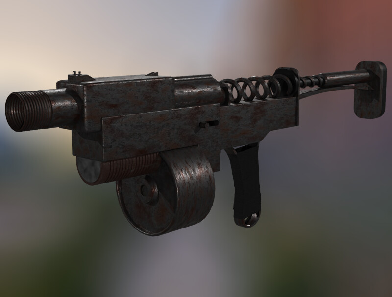ArtStation - 3d model of weapons from the post-apocalypse