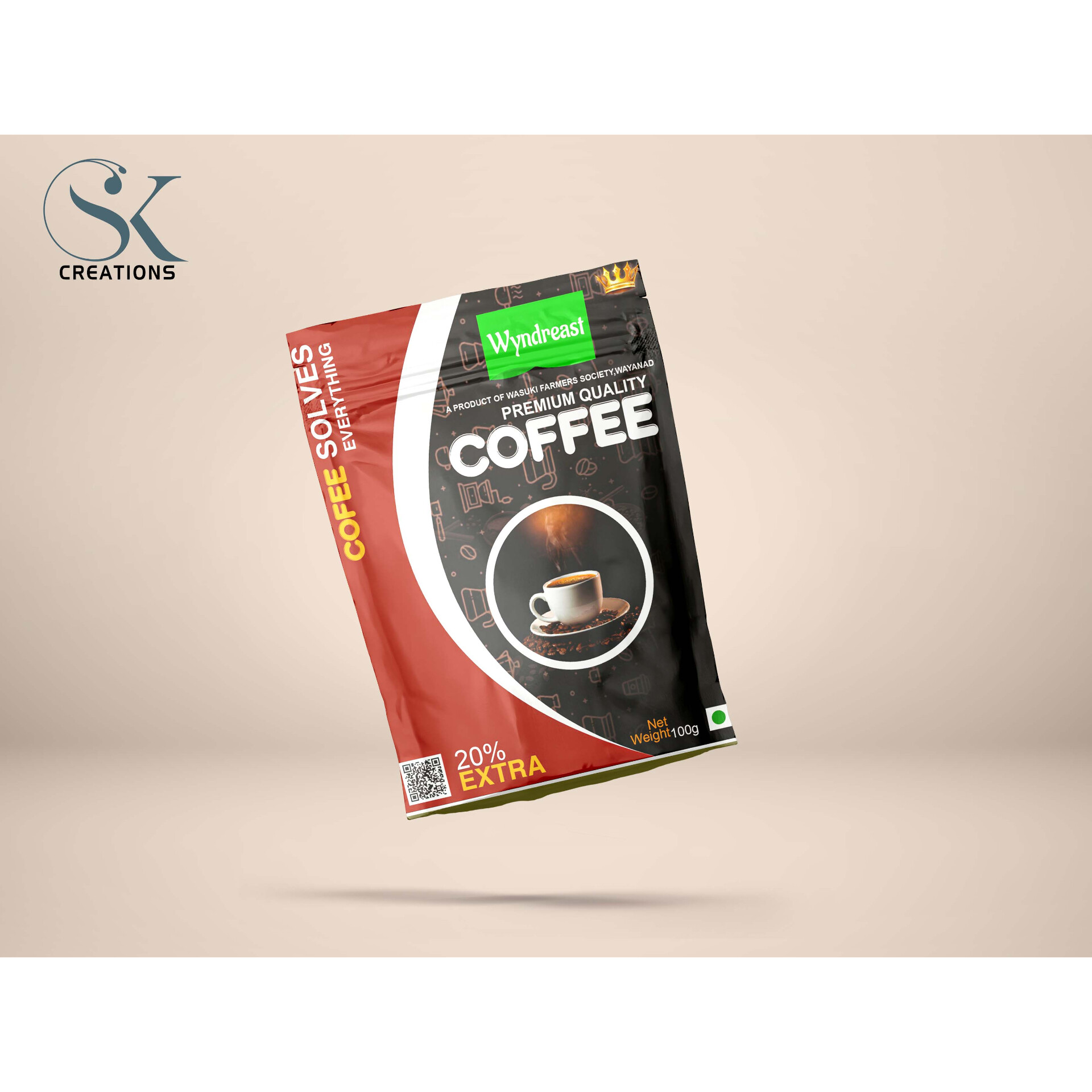 ArtStation - packaging design cofee packet