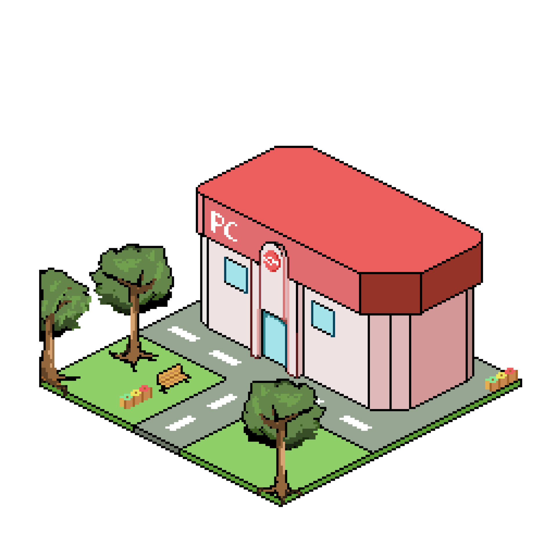 ArtStation - pokecenter pixel art