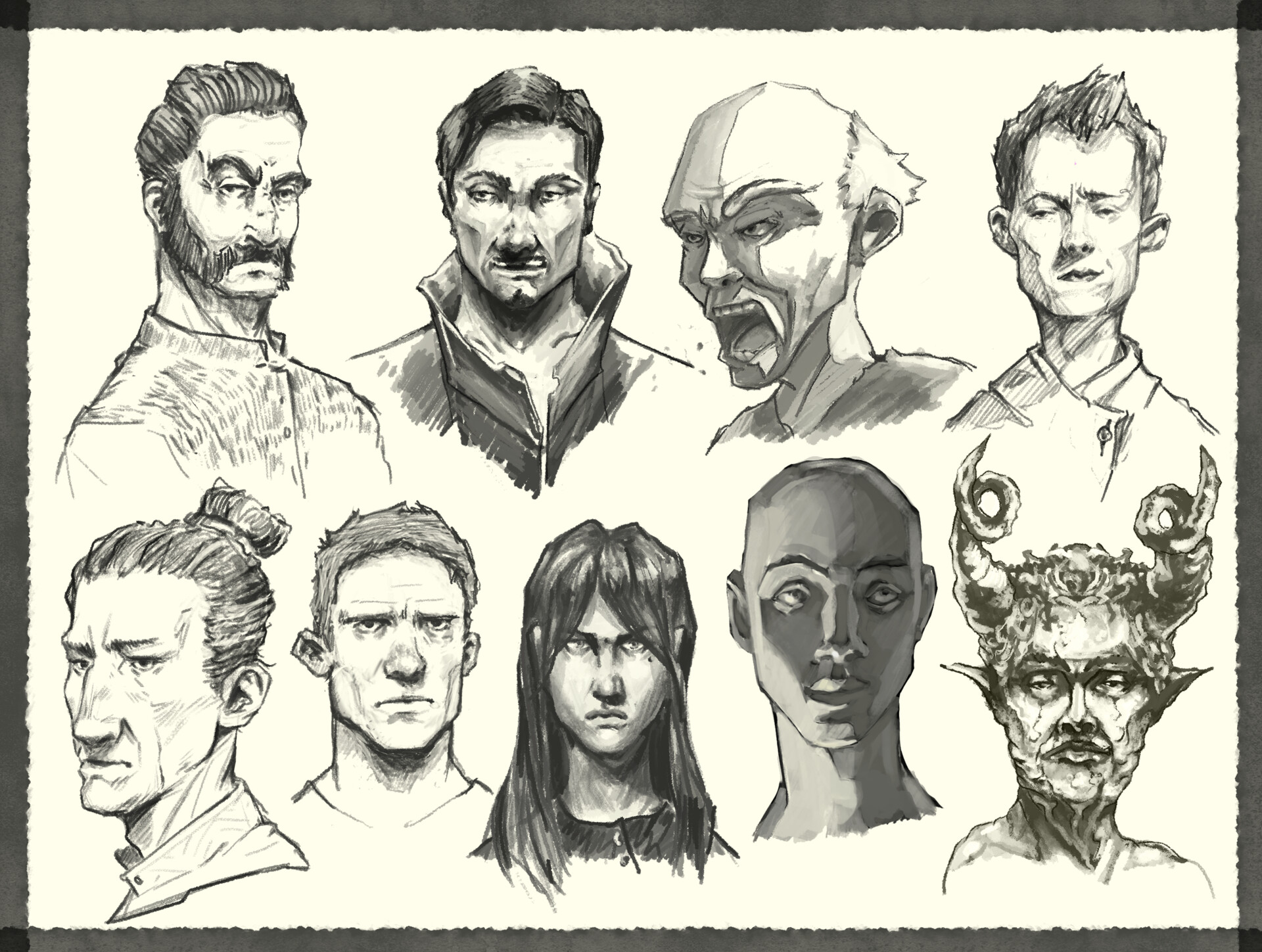 ArtStation - Practicing Faces II