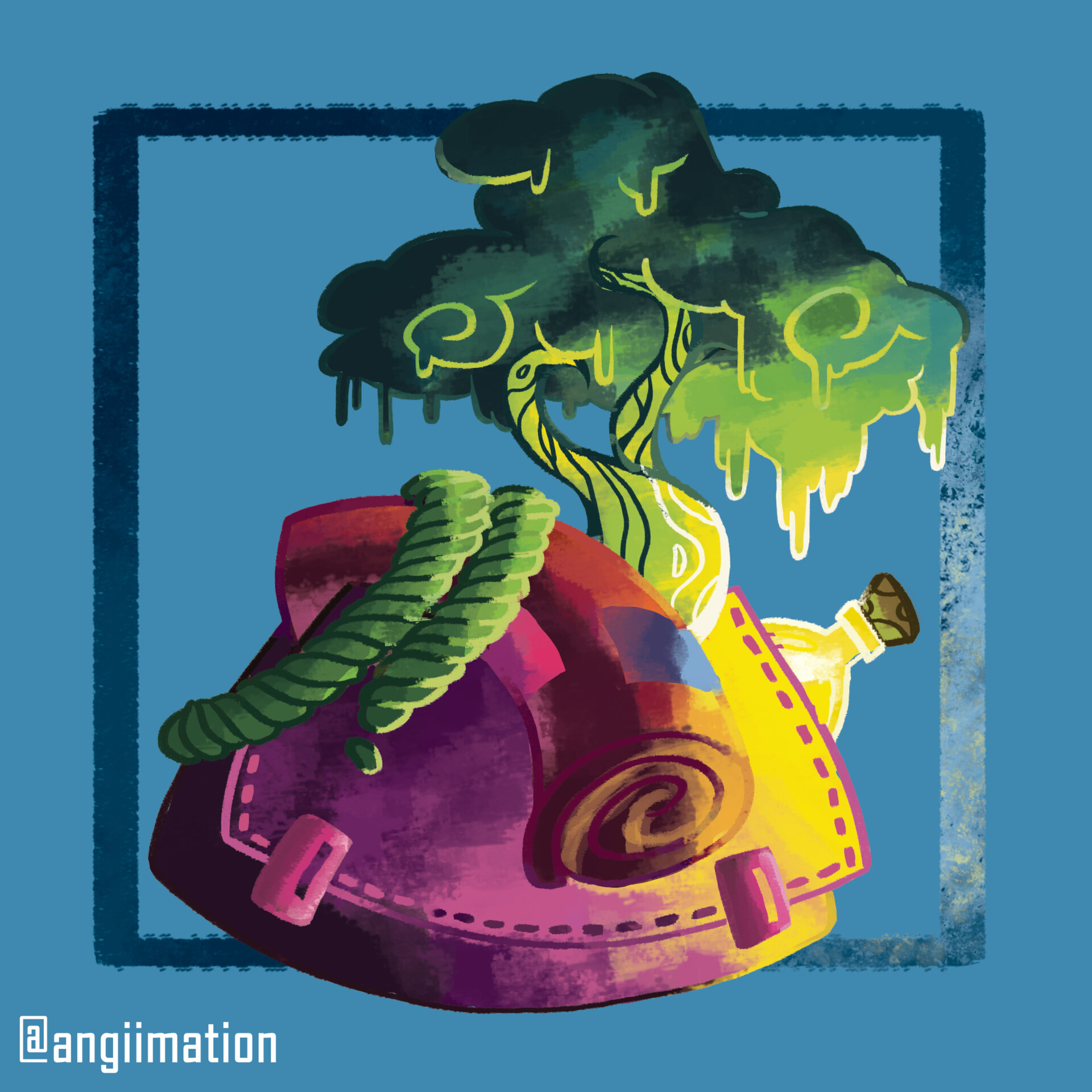 ArtStation - Druid Potion Bag - Prop