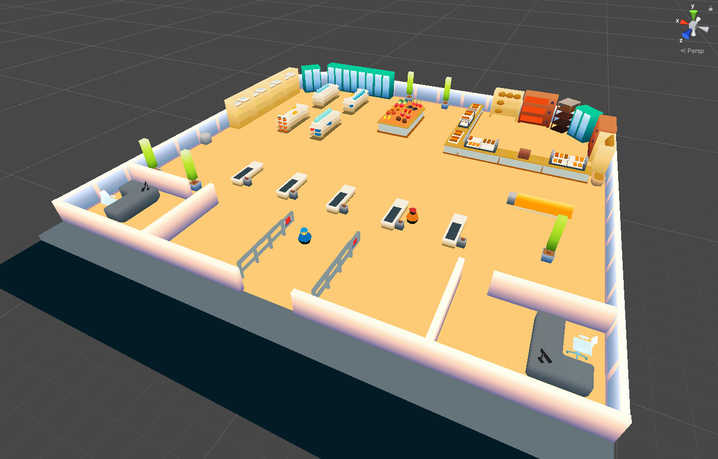 ArtStation - market idle game Low-poly 3D model