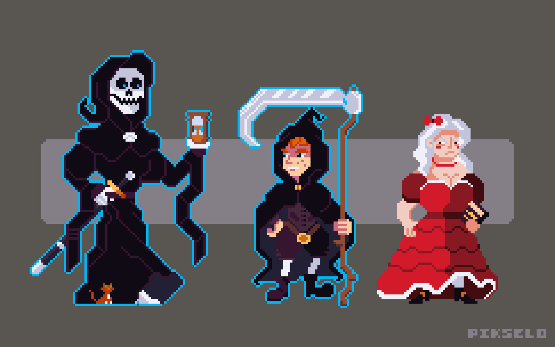 ArtStation - Mort, Death and Ysabell from Discworld