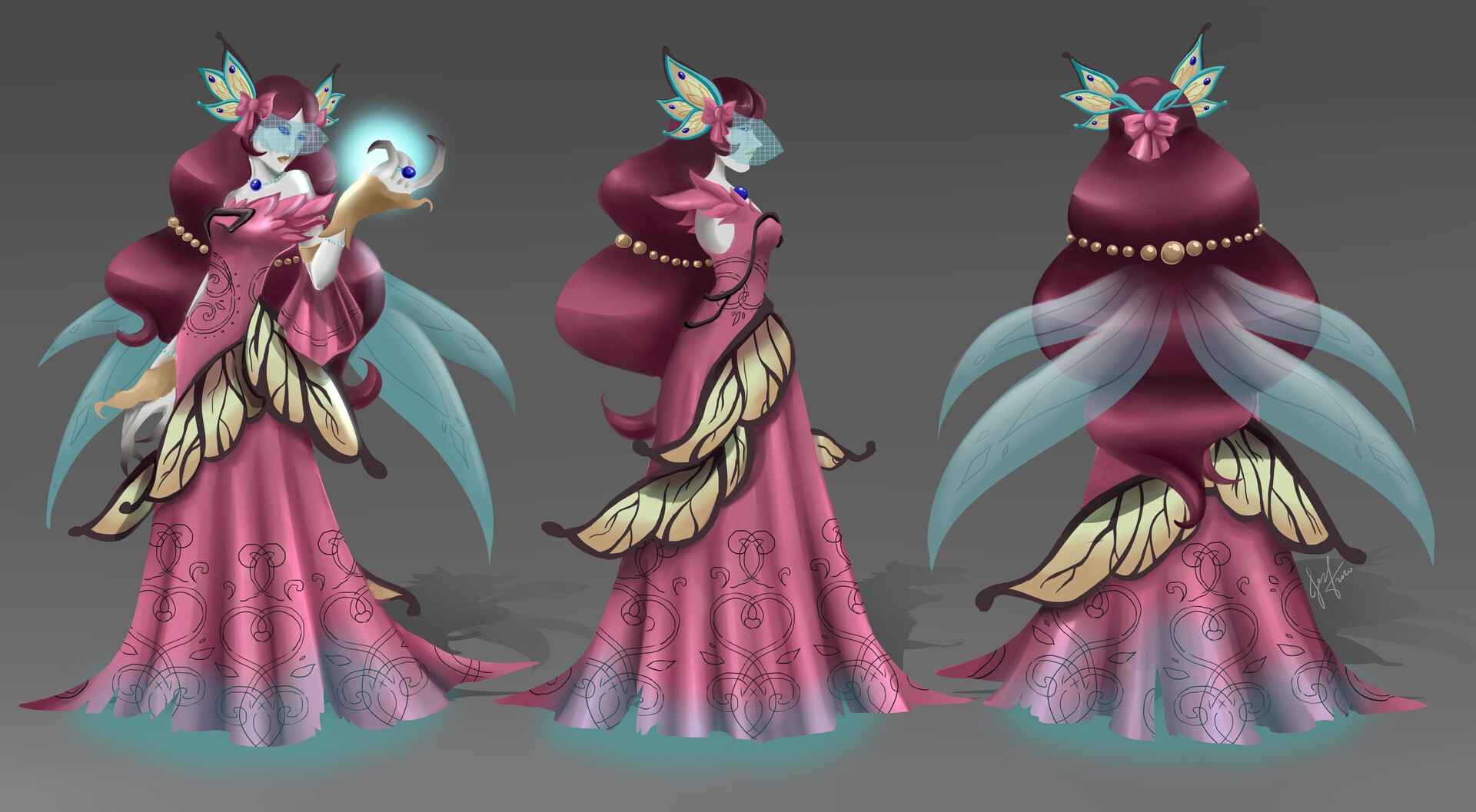 ArtStation - Mobile Legends, Vexana`s fan skin