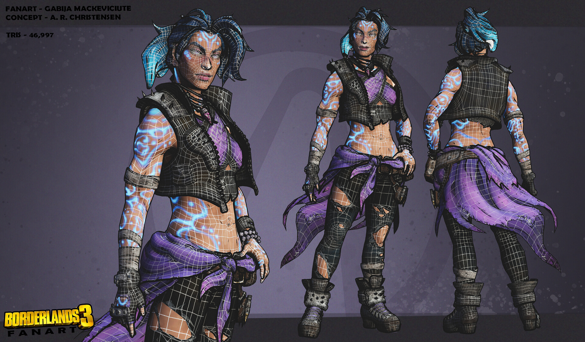 Gabija Mackeviciute - Borderlands 3 Amara Fanart