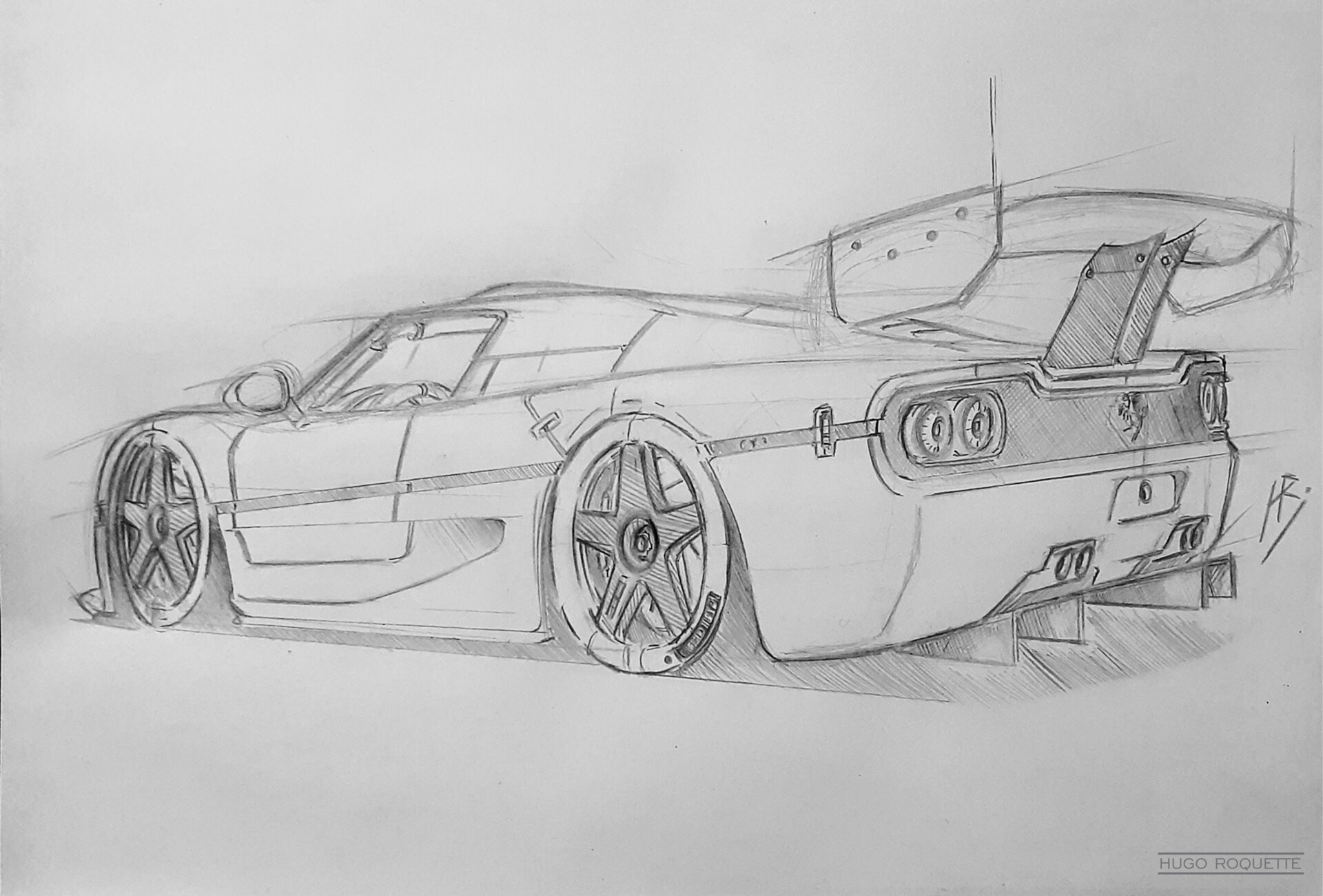 ArtStation - Ferrai - F50 GT1 - 1996.