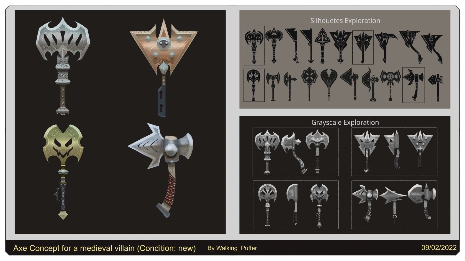 ArtStation - Fantasy axes concept