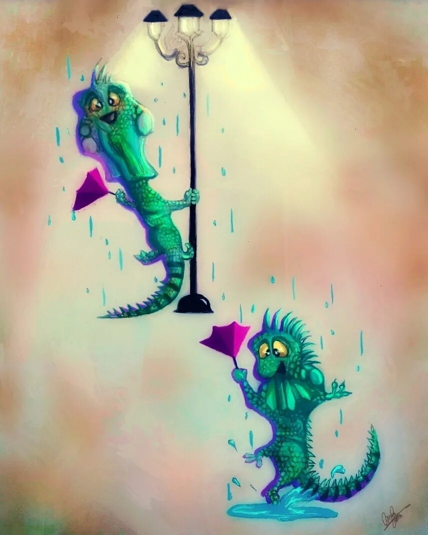 ArtStation - Igu Singing in the Rain