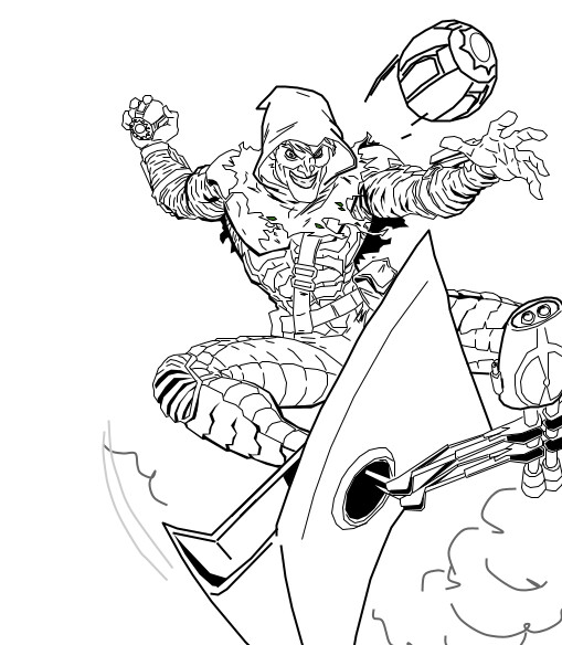 green goblin coloring pages for kids