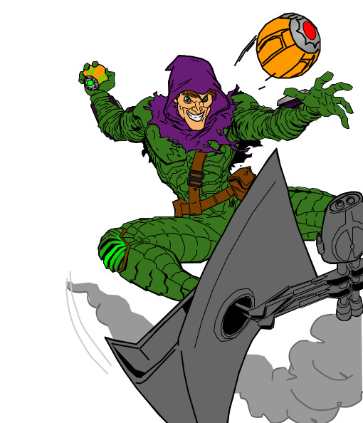 ArtStation - Green goblin: no way home (redraw) color