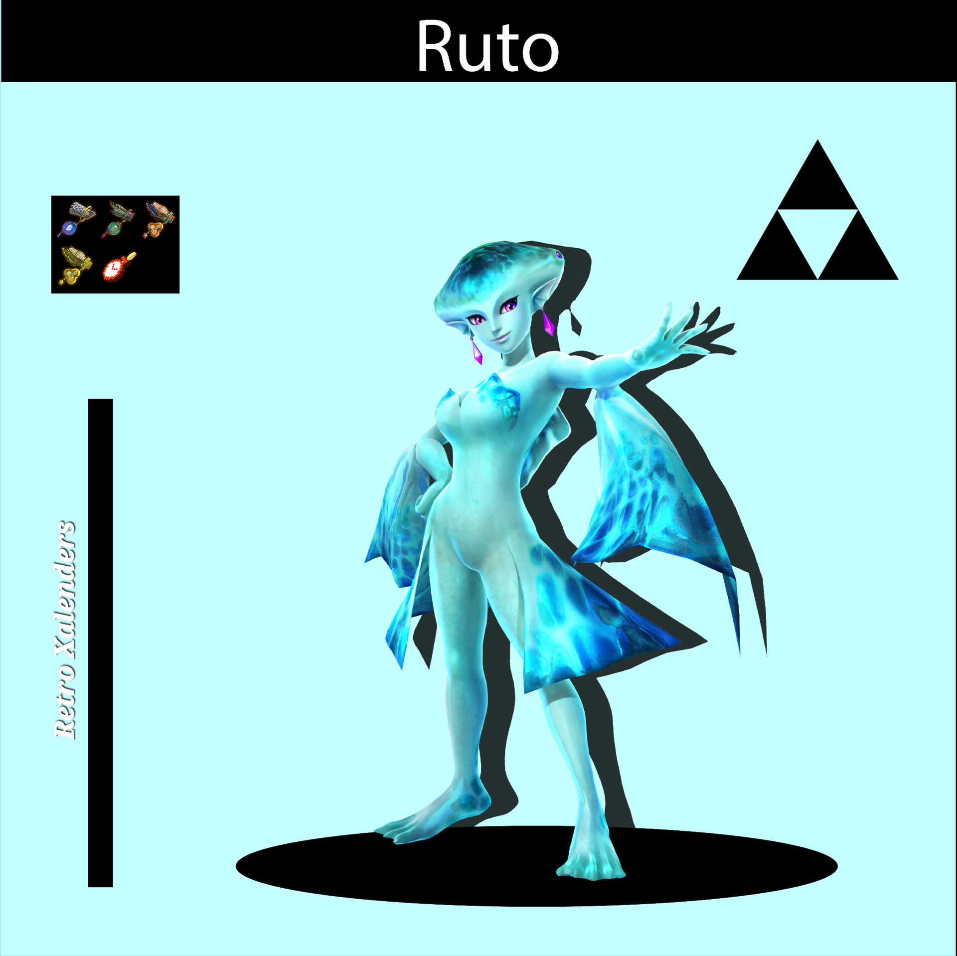 Artstation Ruto Hyrule Warriors