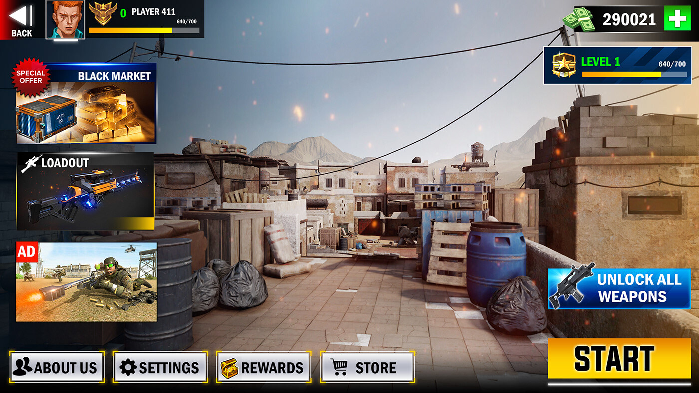 ArtStation - FPS SHOOTING GUI