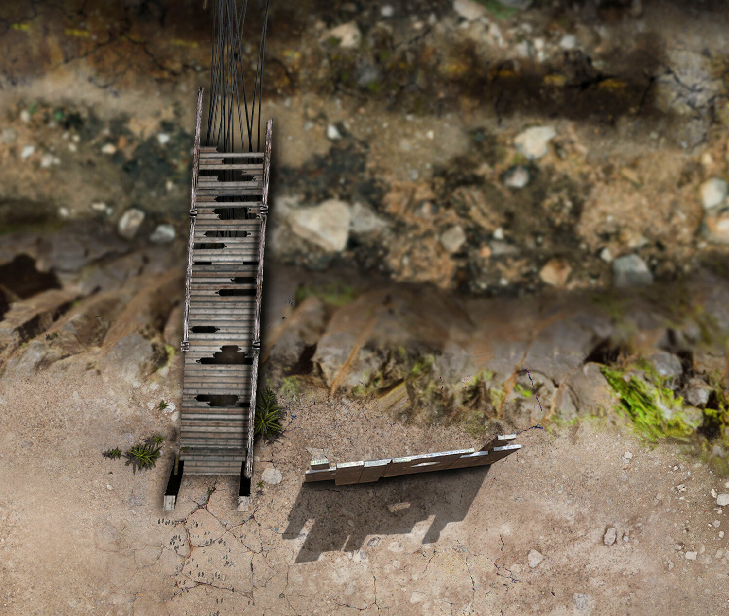 Amatsu Fabien - Wasteland Road | Post-apocalyptic Battle Map