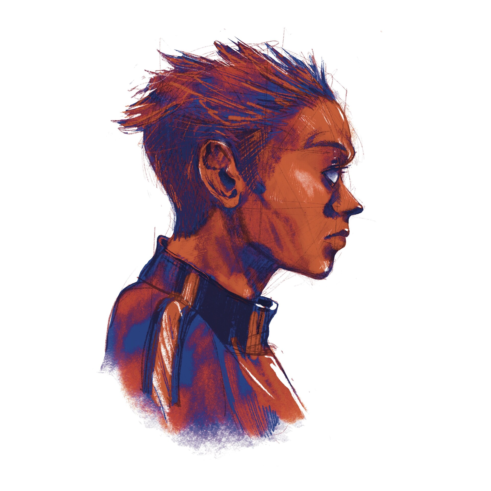 ArtStation - Red Blue Boy