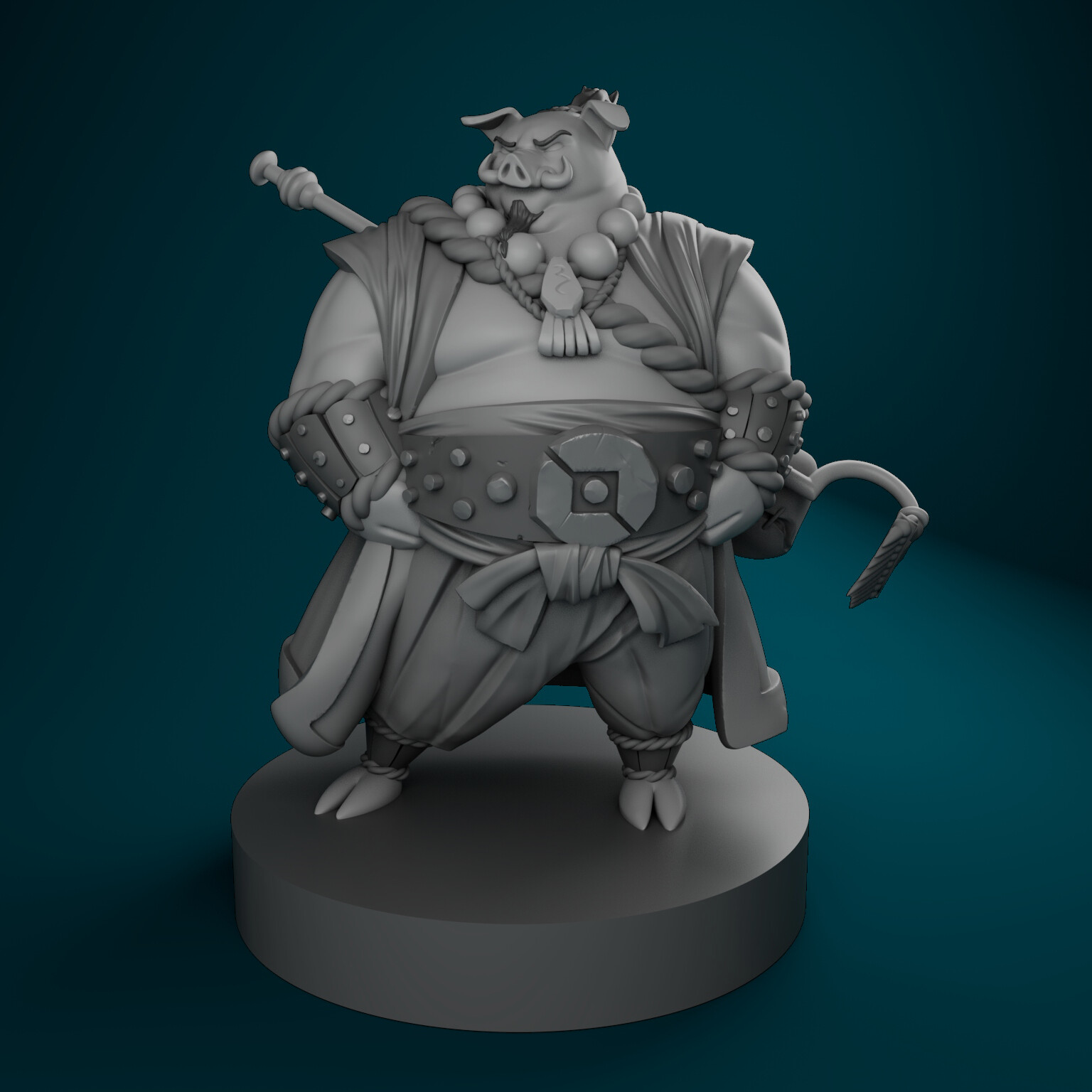 ArtStation - Zhu Bajie - 3D Printable