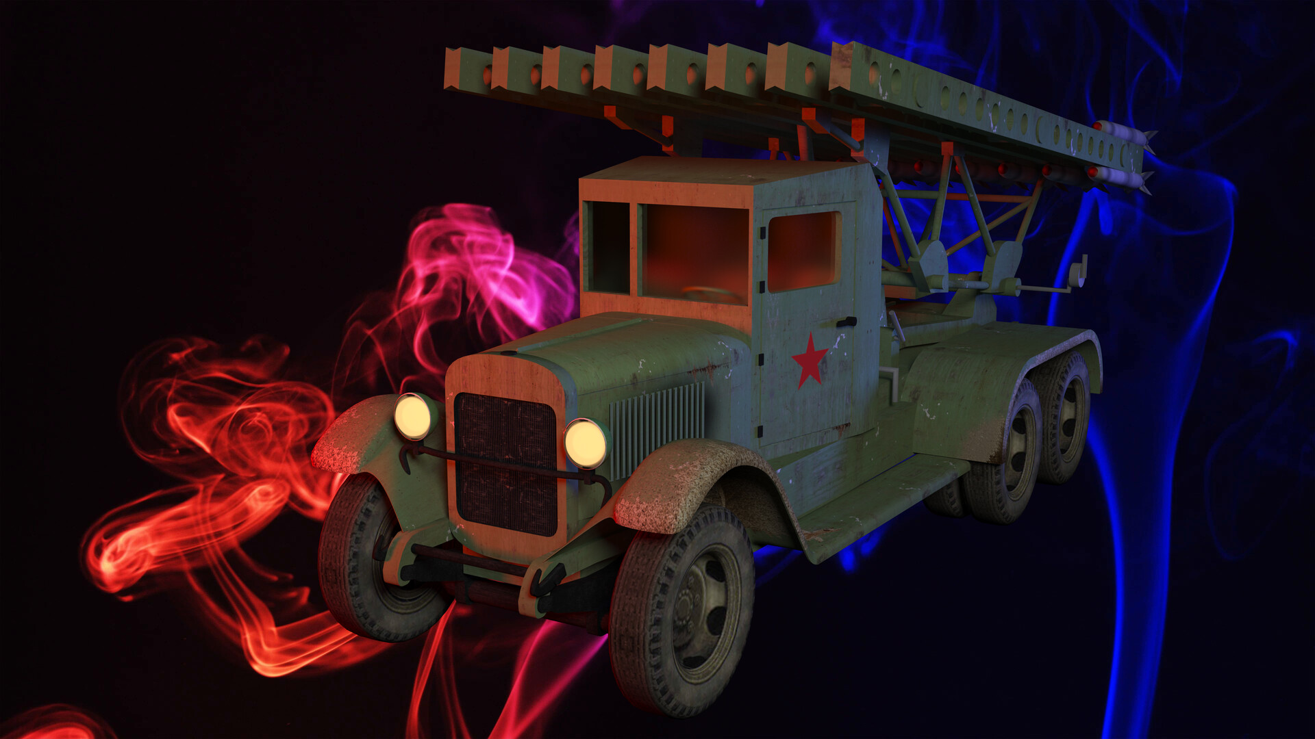 ArtStation - BM-13 rocket launcher "Stalinorgel"