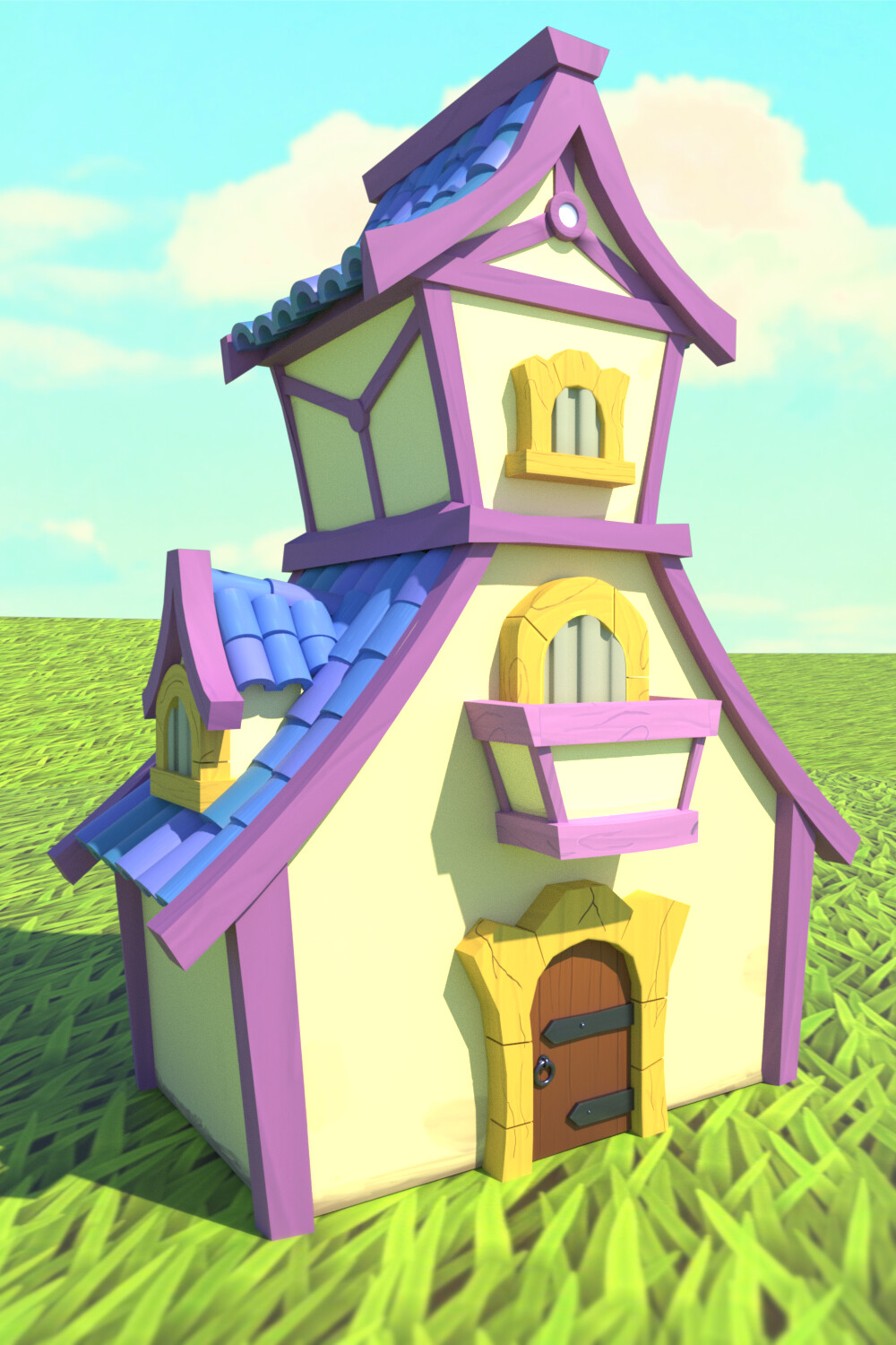ArtStation - 3D Stylized House