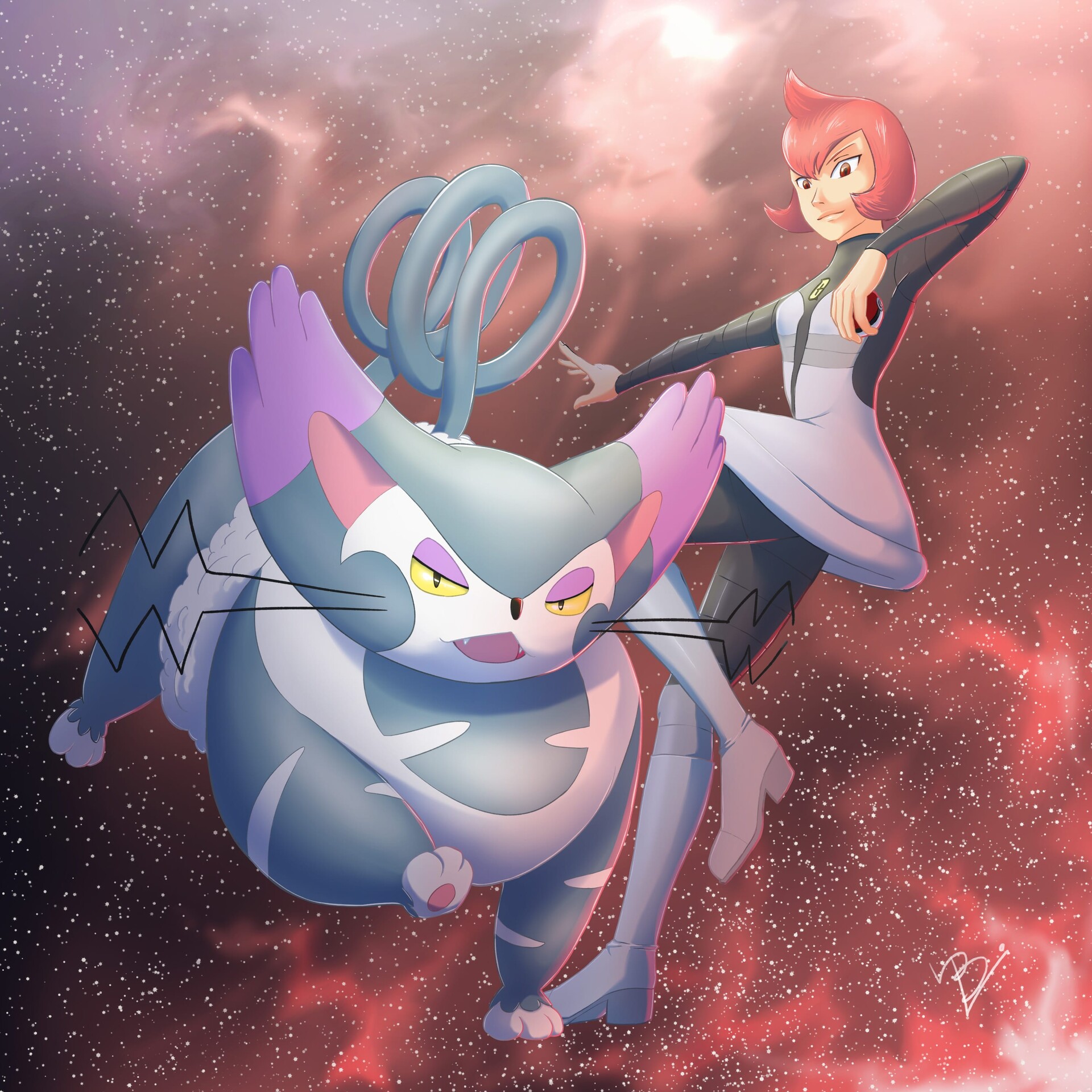 ArtStation - Mars & Purrugly (Fan Art)