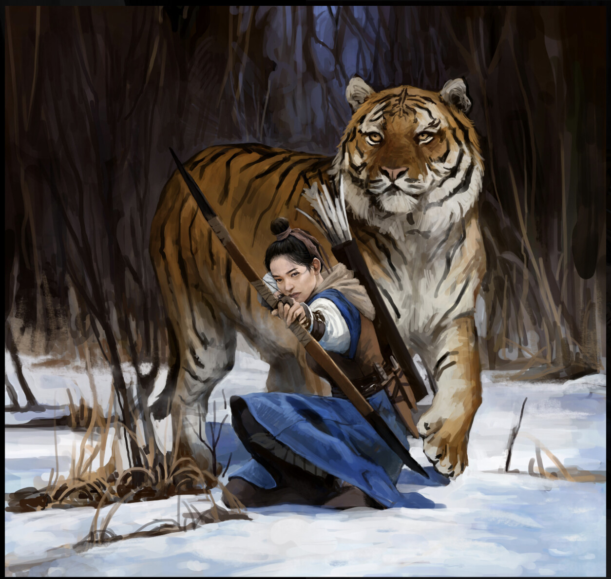胡獵-(Ho-Ryub, hunting tigers) by Mia Yoo : r/ReasonableFantasy